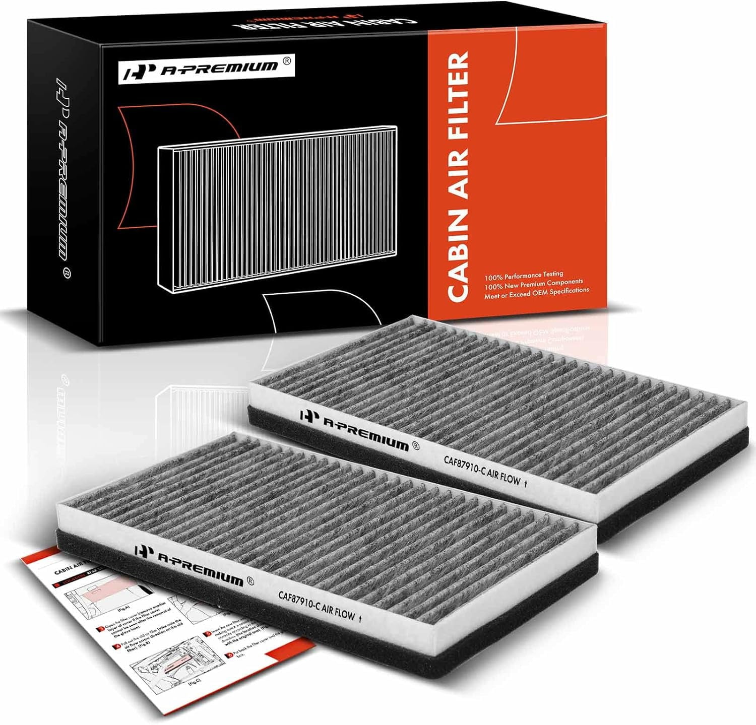 A-Premium Cabin Air Filter with Activated Carbon Compatible with Chevy ...