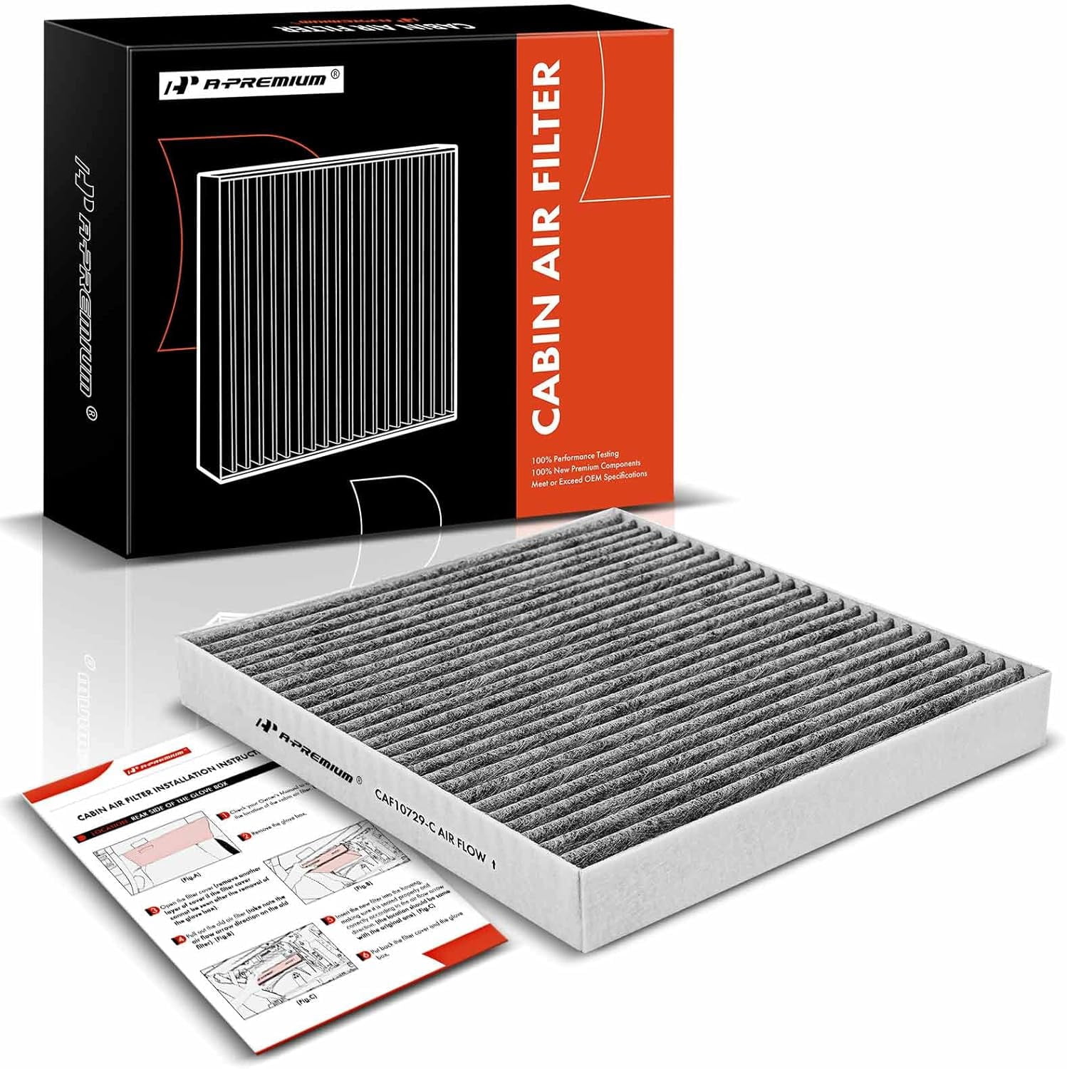 A-Premium Cabin Air Filter with Activated Carbon Compatible with ...