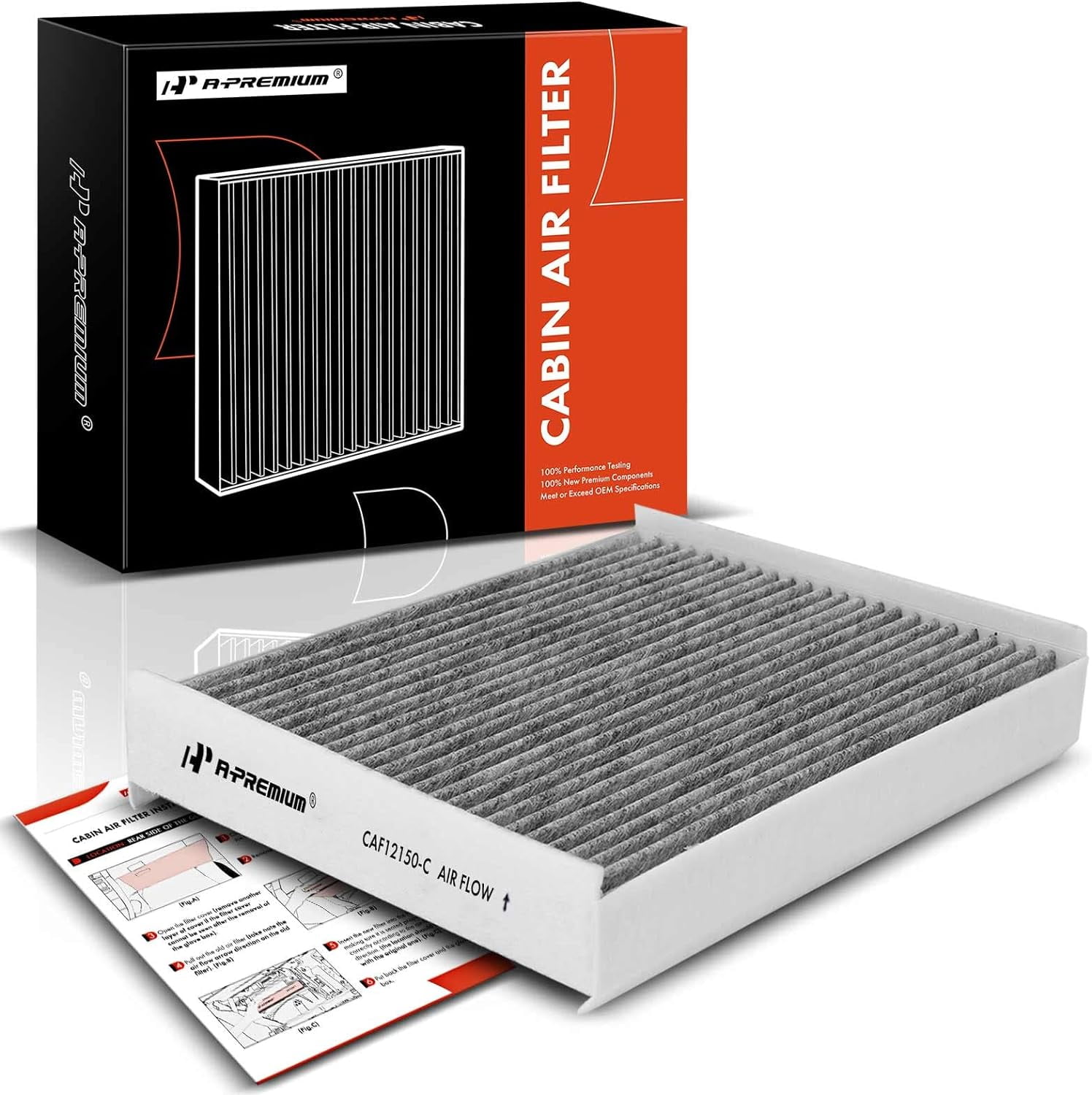 A-Premium Activated Carbon Air Filter for Ford F-150, F-250-550 Super ...