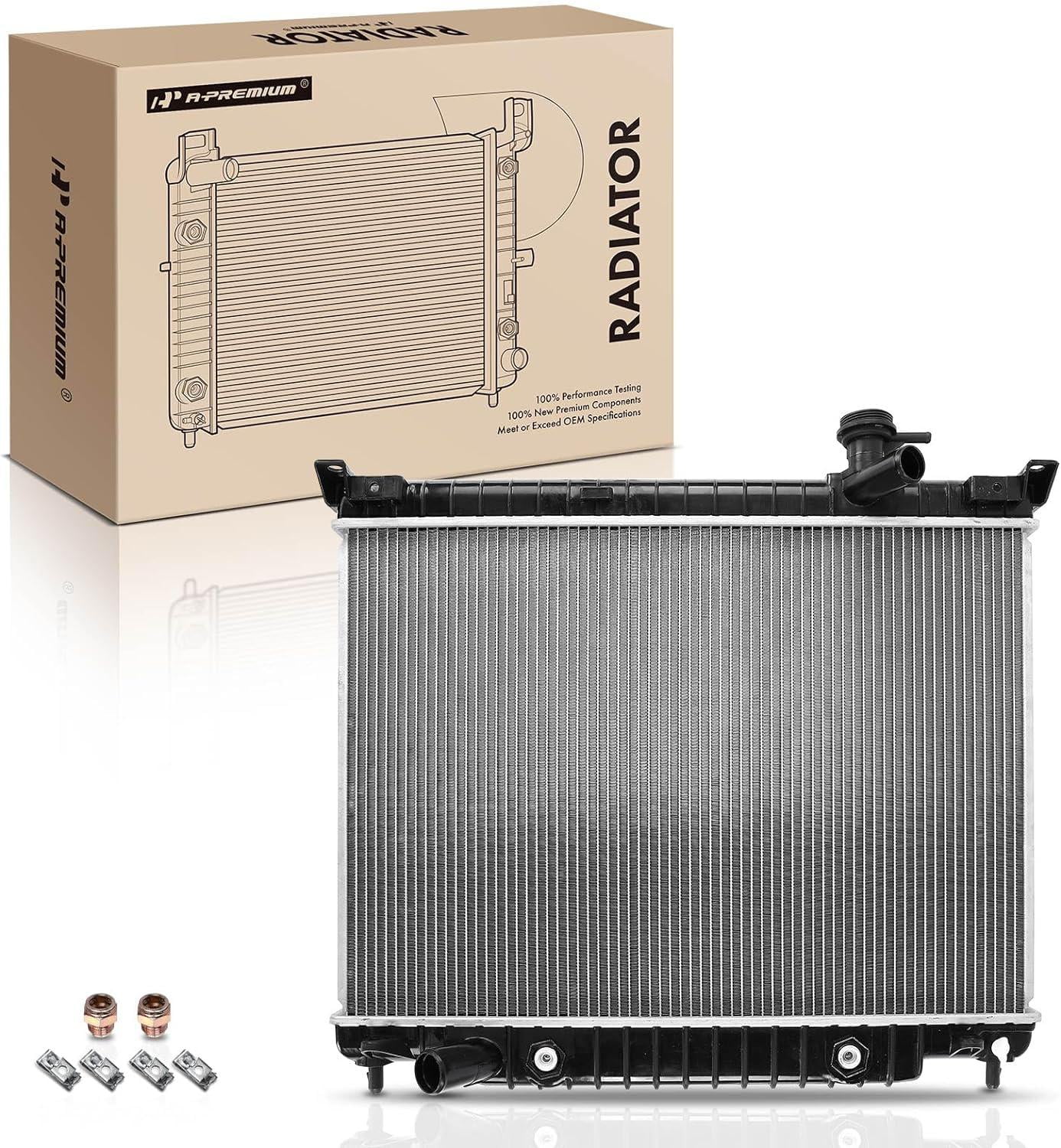 A-Premium Coolant Radiator with Trans. Oil Cooler Compatible with Chevy ...