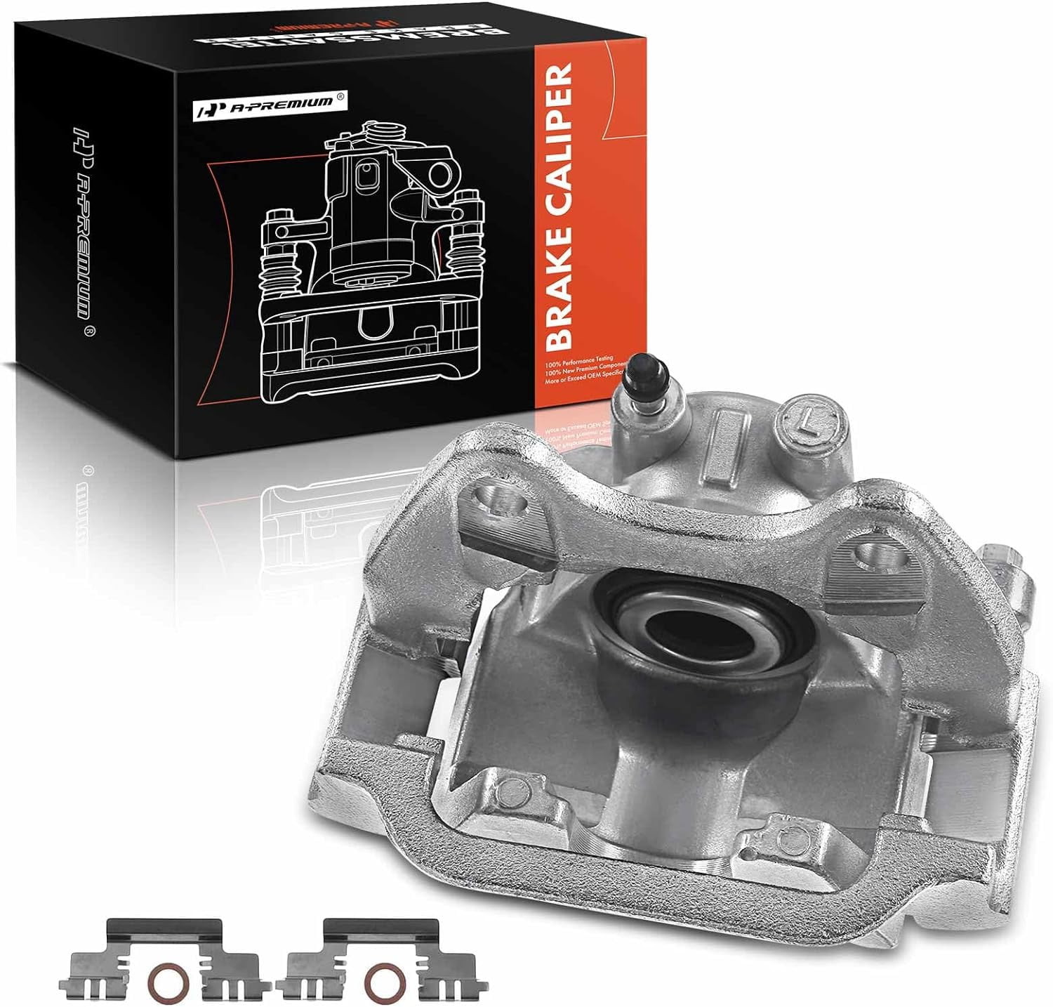 A-Premium Disc Brake Caliper Assembly with Bracket Compatible with Chevrolet Silverado 1500 ...