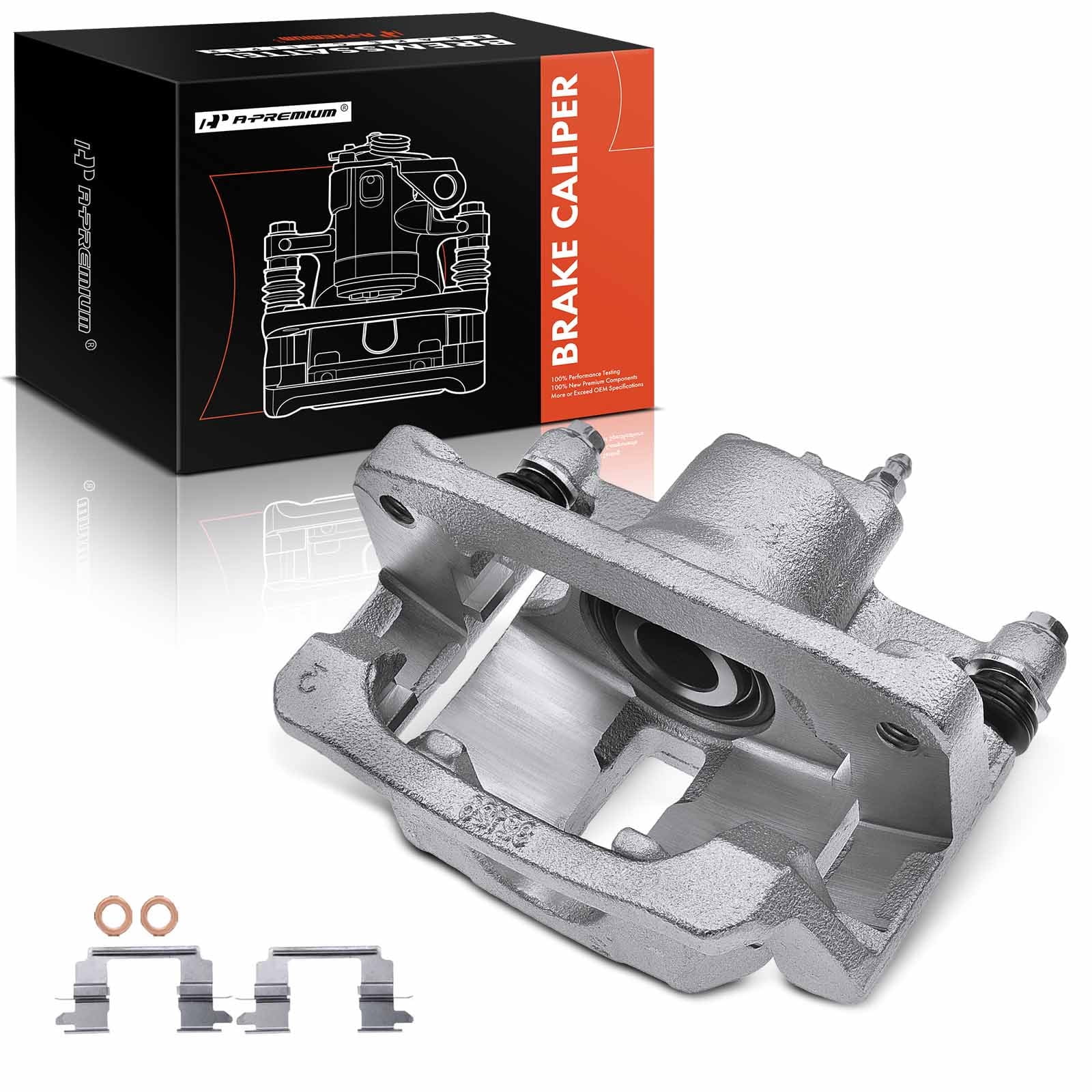 A-Premium Disc Brake Caliper Assembly with Bracket Compatible with Select Chevy and GMC Models ...