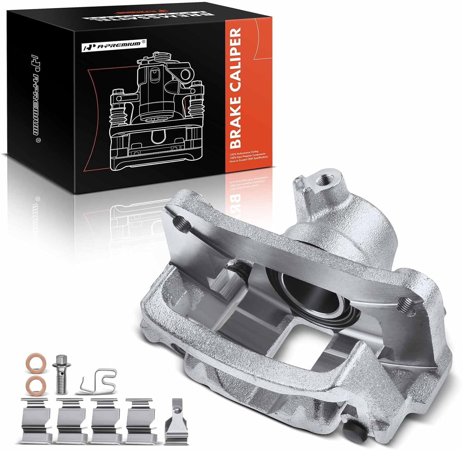 A-Premium Disc Brake Caliper Assembly with Bracket Compatible with ...