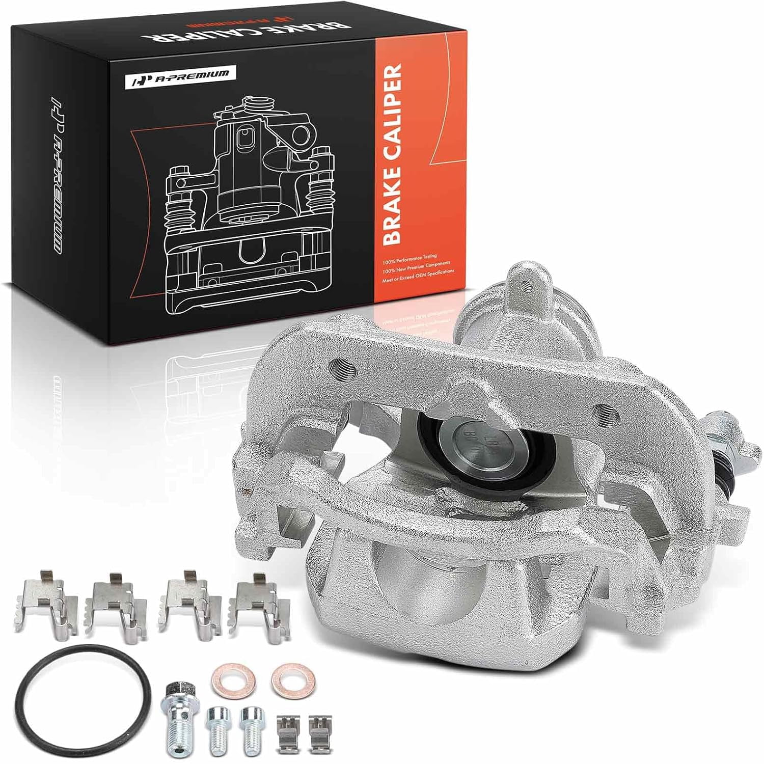 A-Premium Disc Brake Caliper Assembly with Bracket Compatible with ...