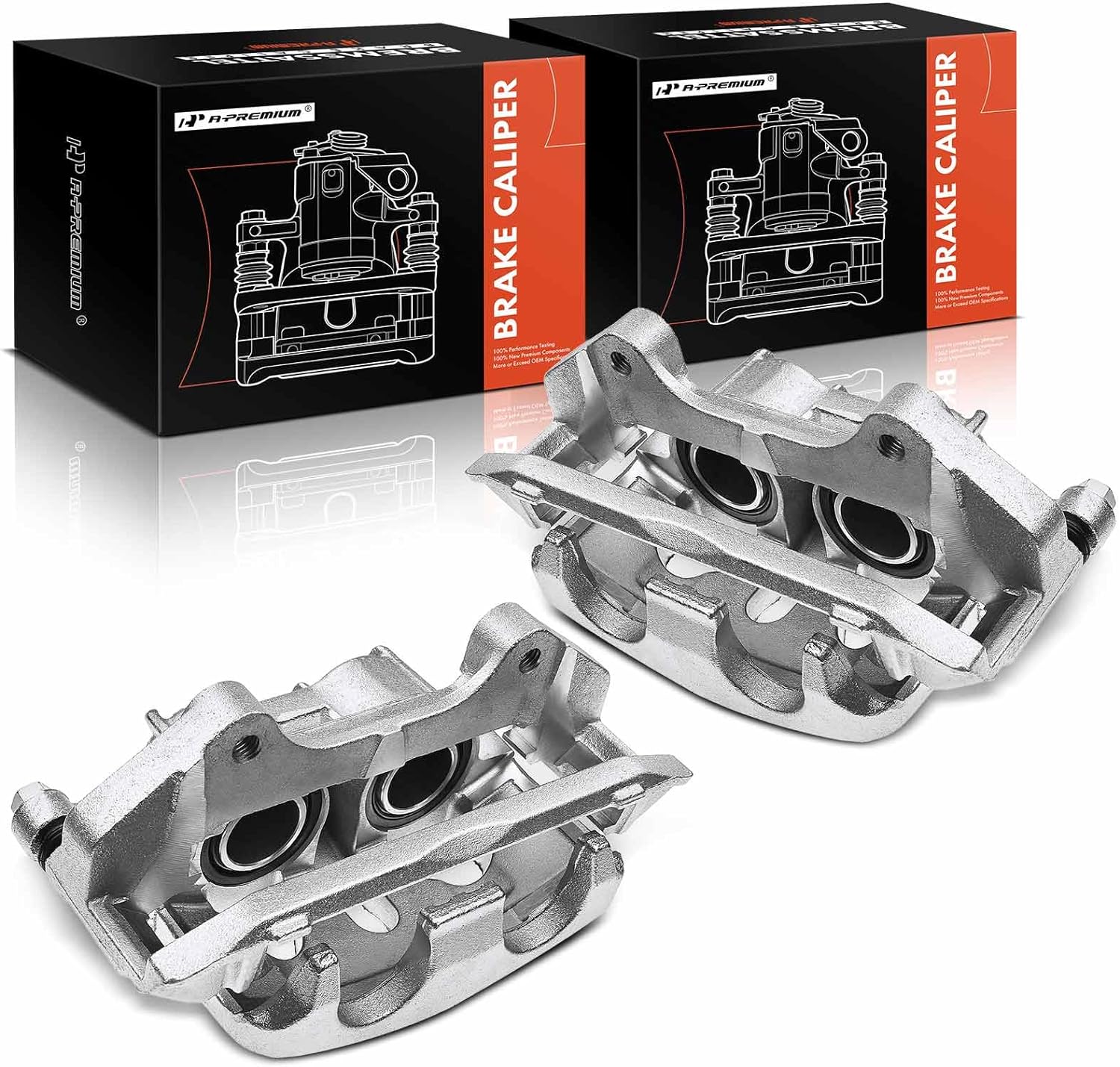A-Premium Disc Brake Caliper Assembly with Bracket Compatible with Ford ...