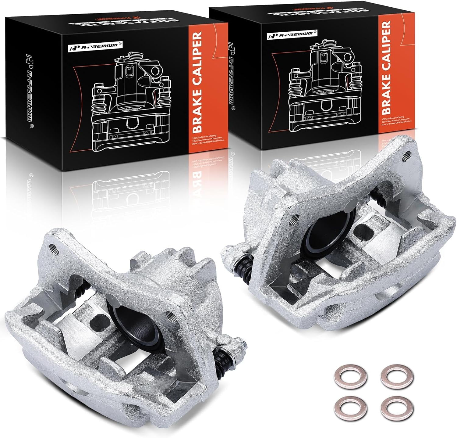 A-Premium Disc Brake Calipers Assembly with Bracket Compatible with ...