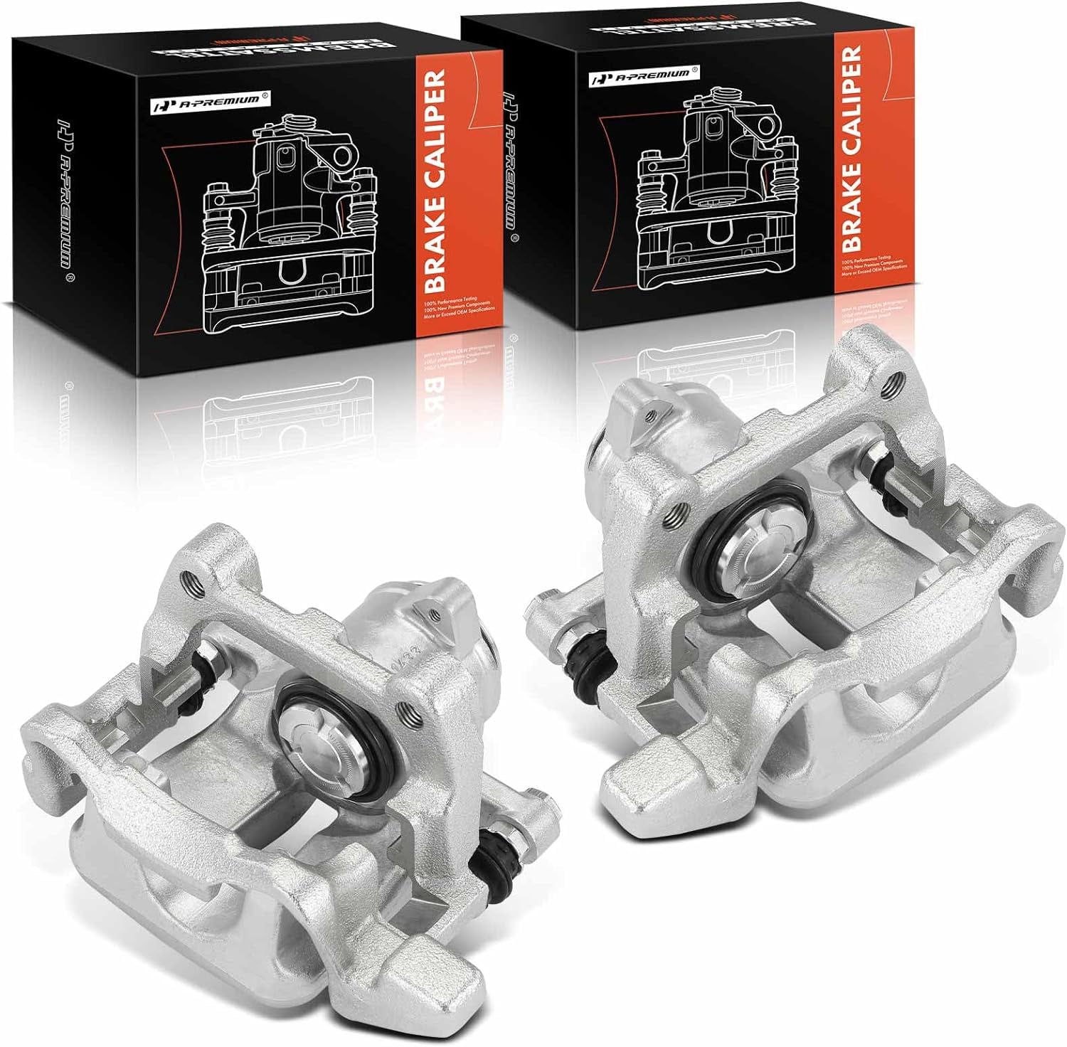 A-Premium Disc Brake Calipers Assembly with Bracket Compatible with ...