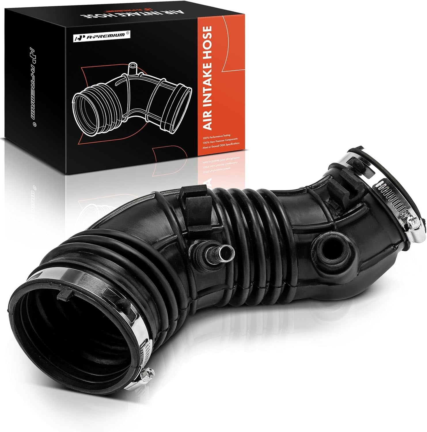 A-Premium Engine Air Cleaner Intake Hose W/Clamps Compatible with Honda ...