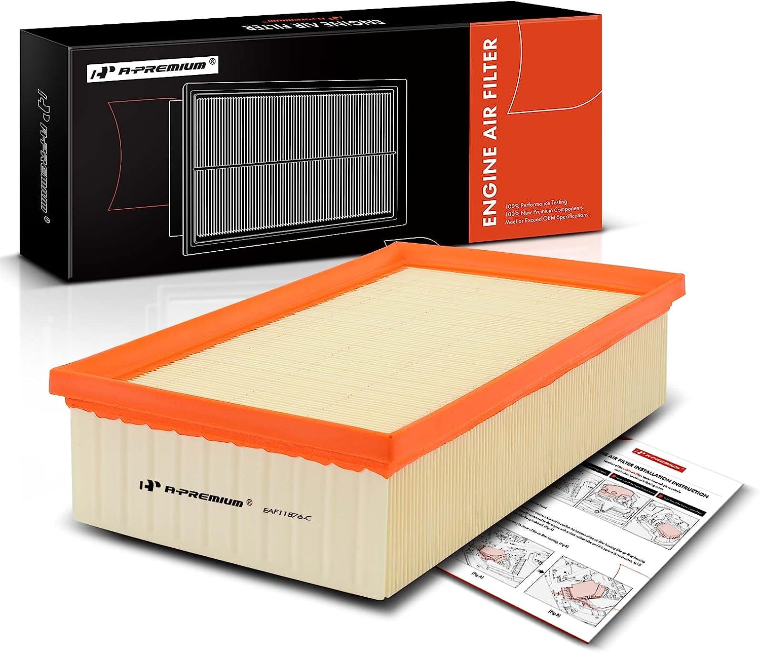 A-Premium Air Filter for Audi A3, Q3, S3, TT & VW Arteon, Golf, GTI ...