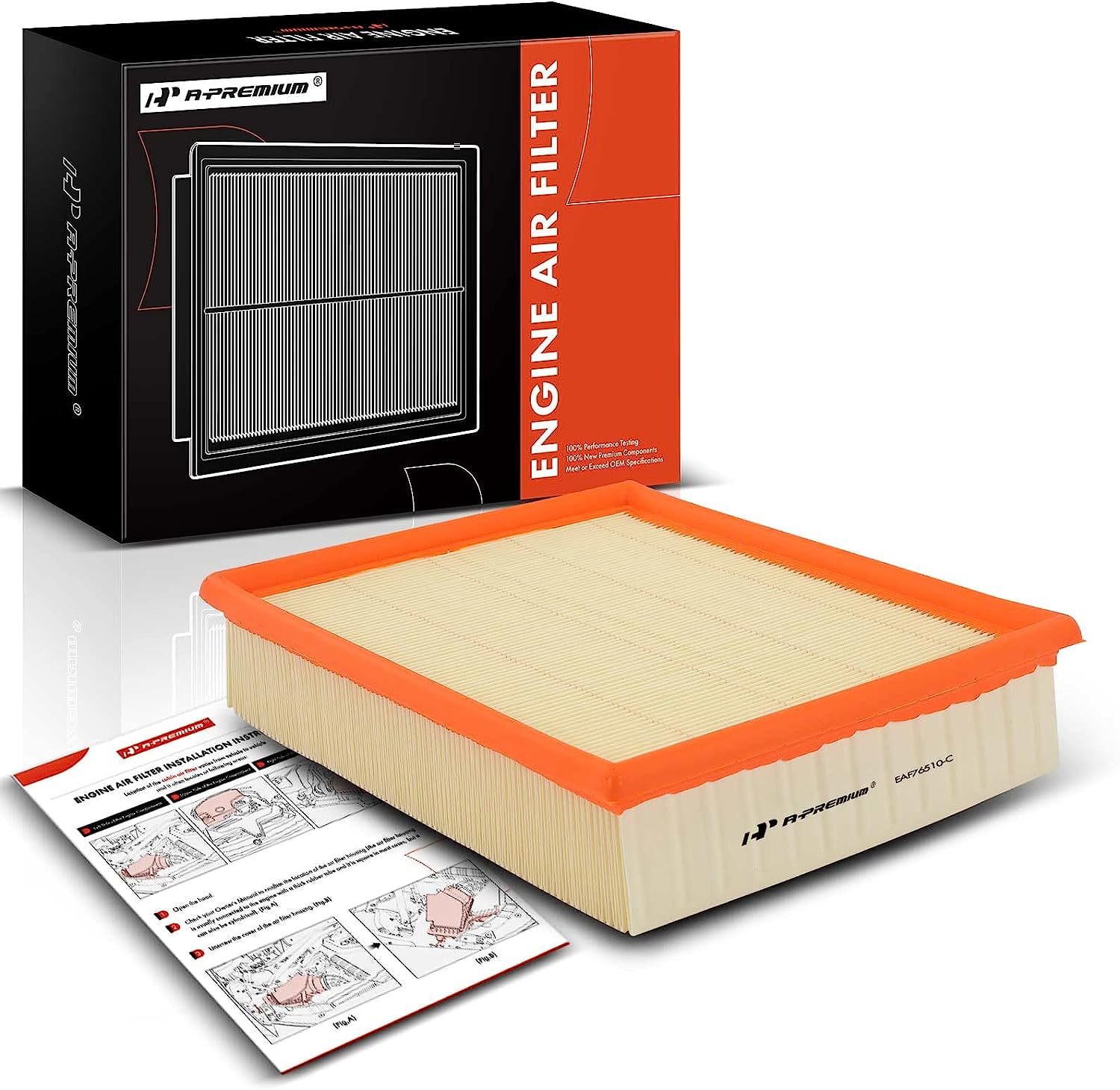 A-Premium Engine Air Filter Compatible with BMW X5 2000-2006 - 5-Series ...