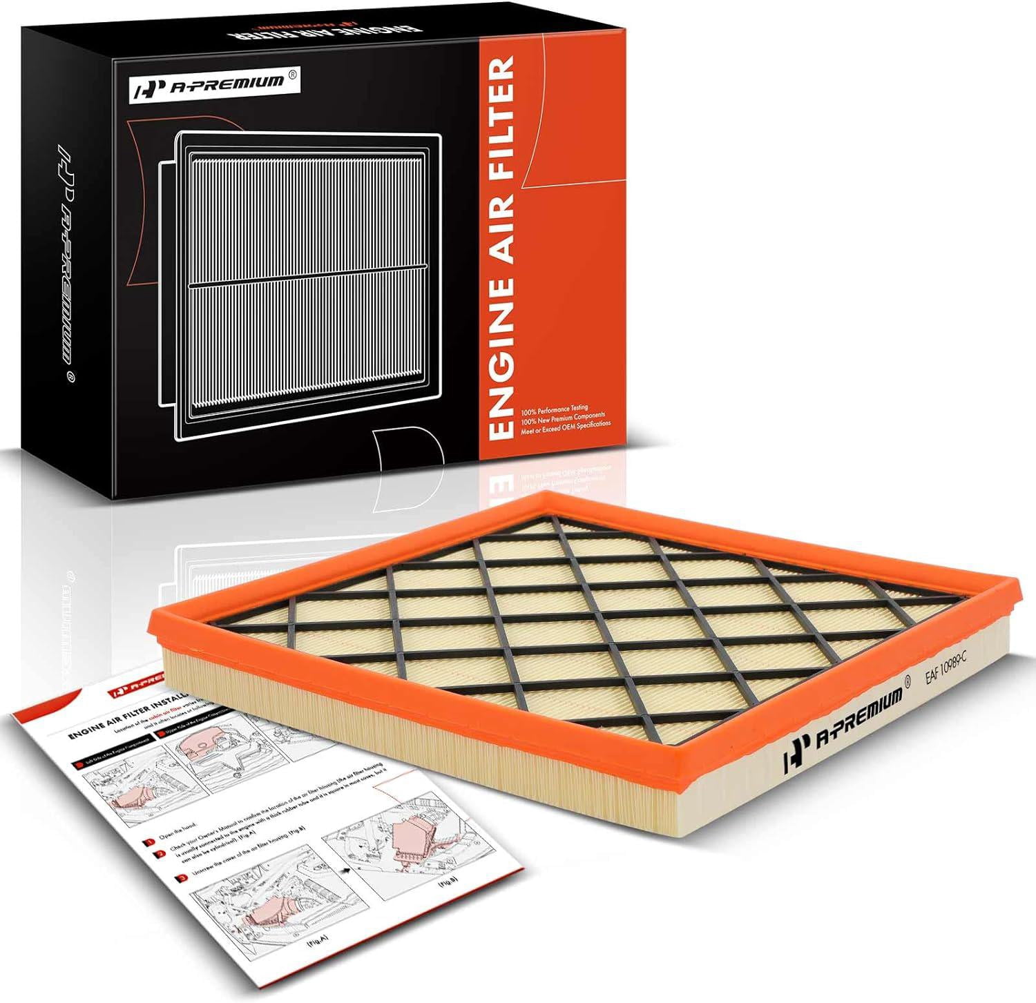 A-Premium Engine Air Filter Compatible with Buick Cascada, Verano ...