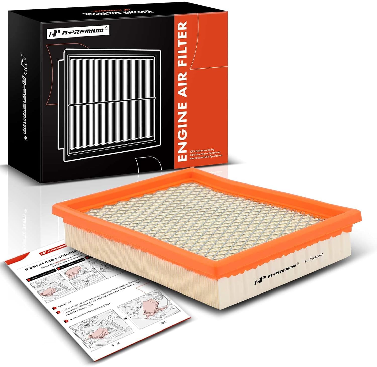 A-Premium Engine Air Filter Compatible with Buick Century, Regal ...