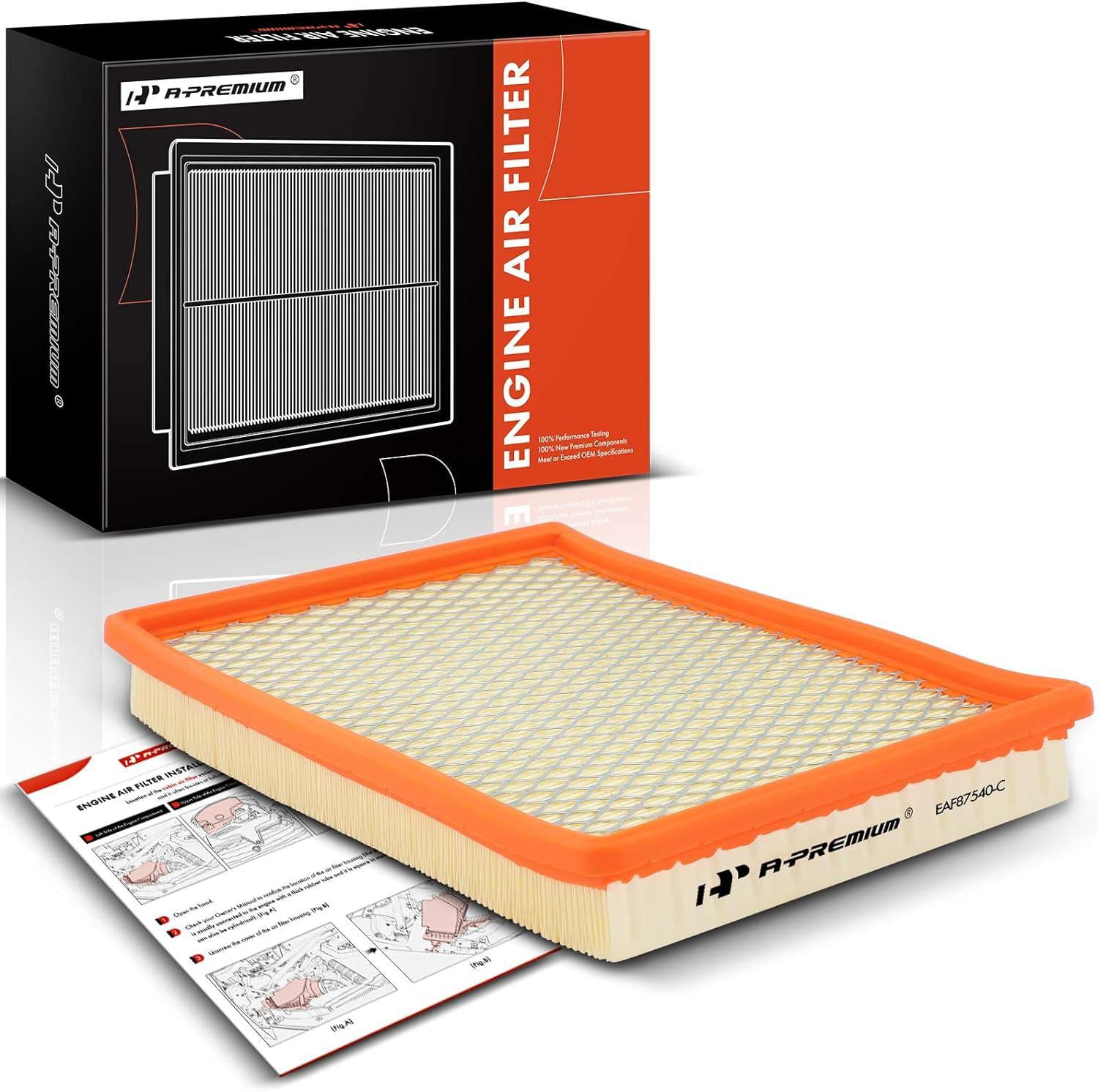 A-Premium Engine Air Filter Compatible with Chevrolet Impala, Monte ...