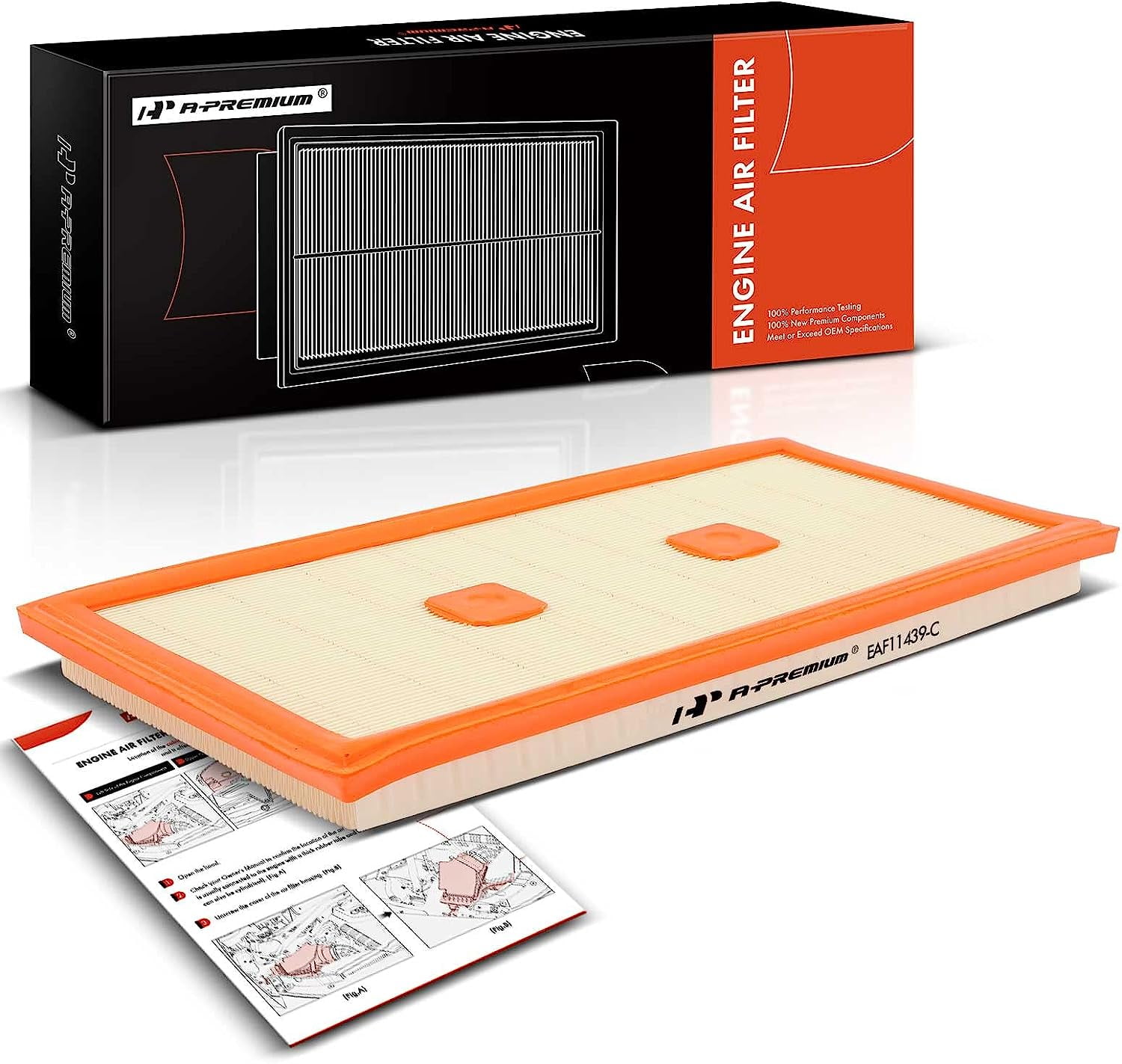 A-Premium Engine Air Filter Compatible with Mercedes-Benz W204 W212 ...