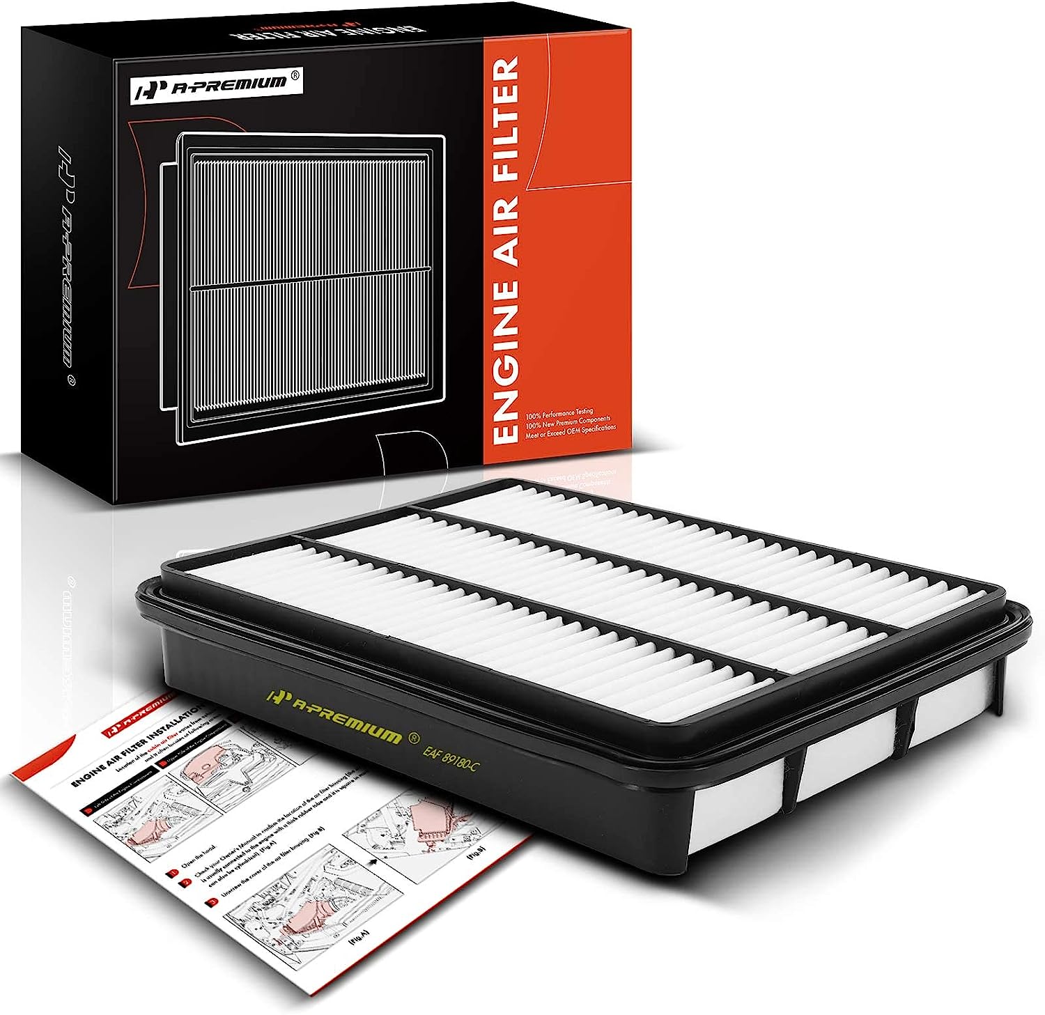 A-Premium Engine Air Filter Compatible with Toyota 4Runner 2003-2010 ...