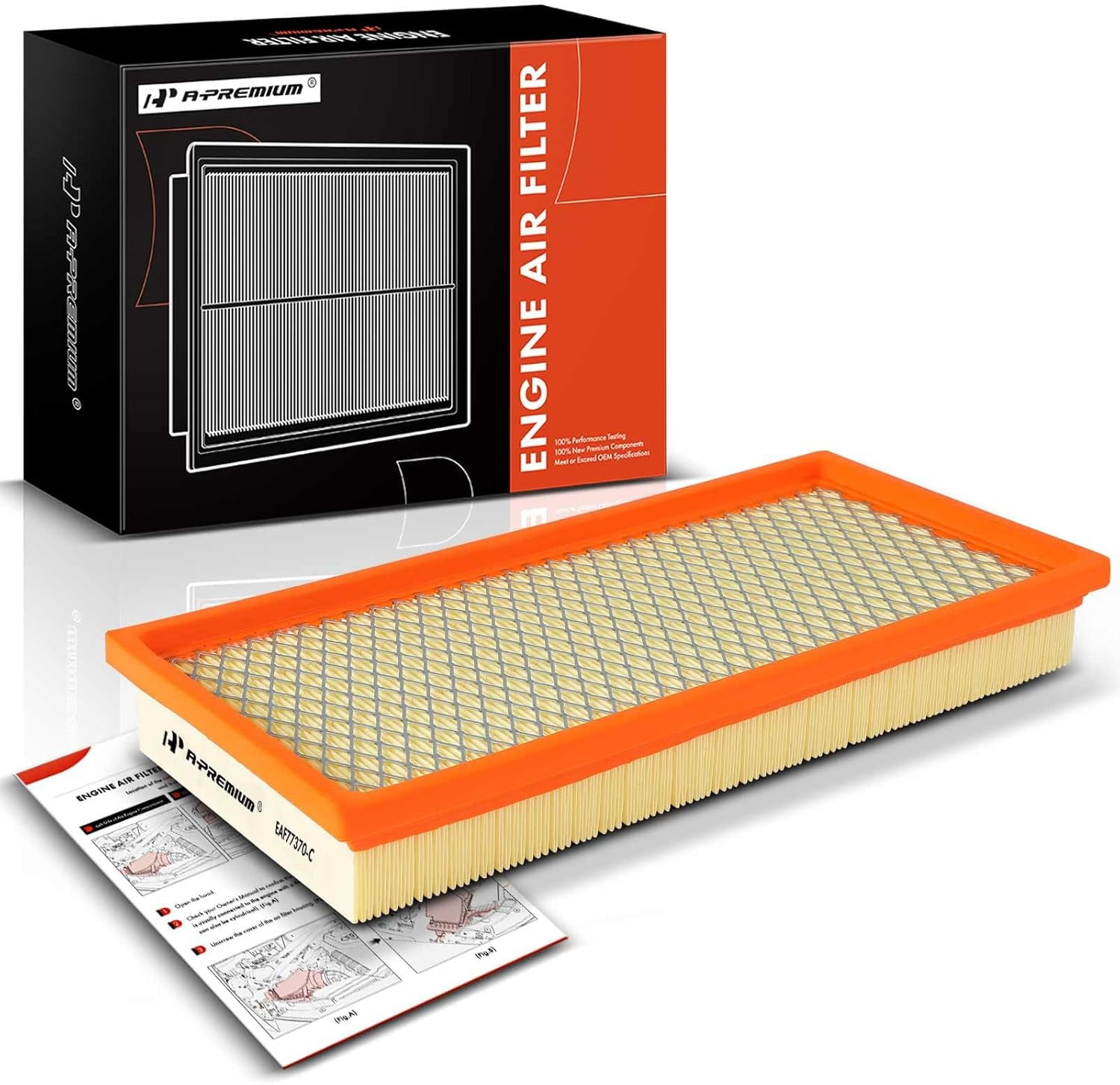 A-Premium Engine Air Filter Compatible with Ford Contour 1995-2000 ...