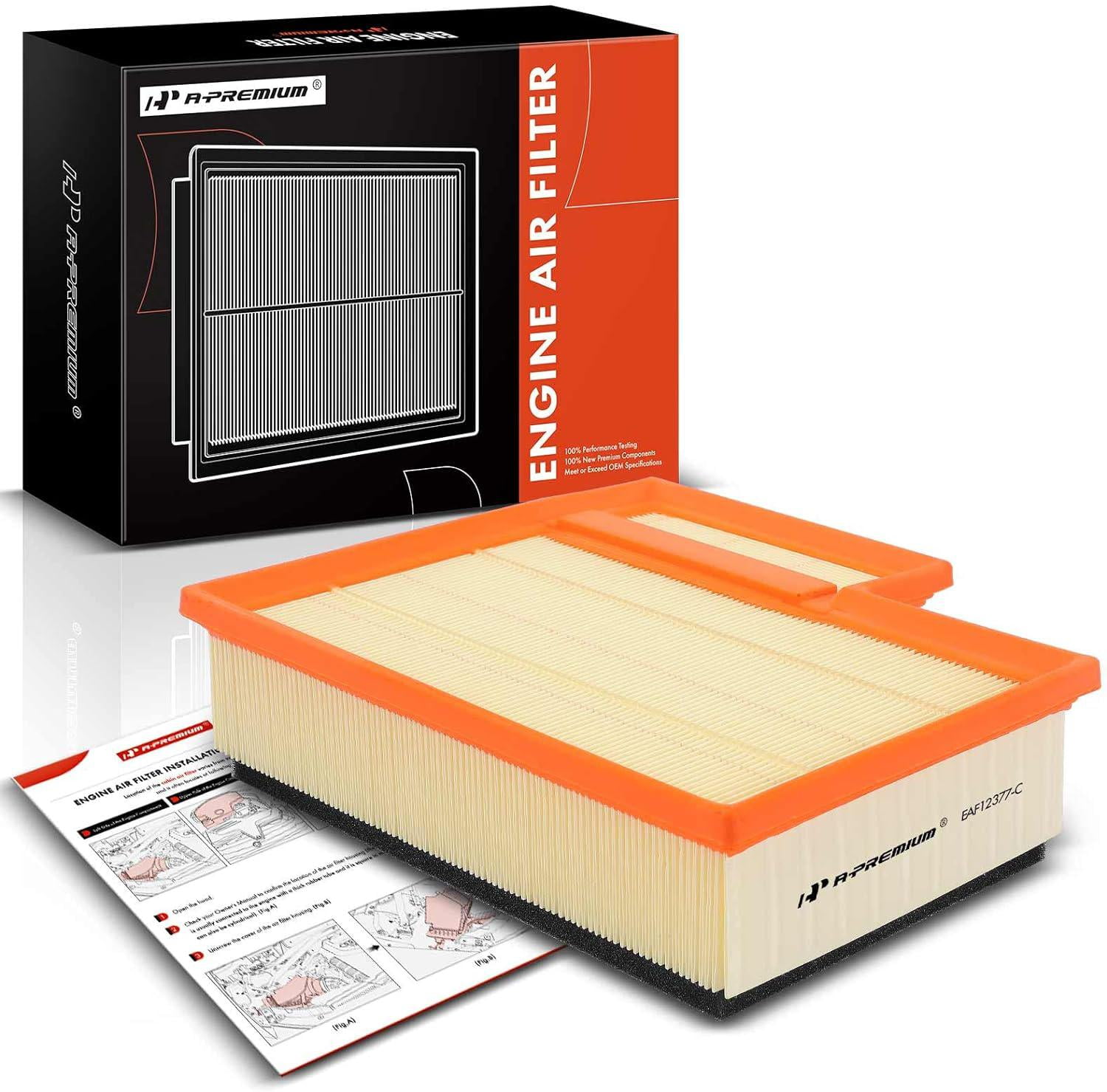 A-Premium Engine Air Filter Compatible with Ford Transit-150, Transit ...