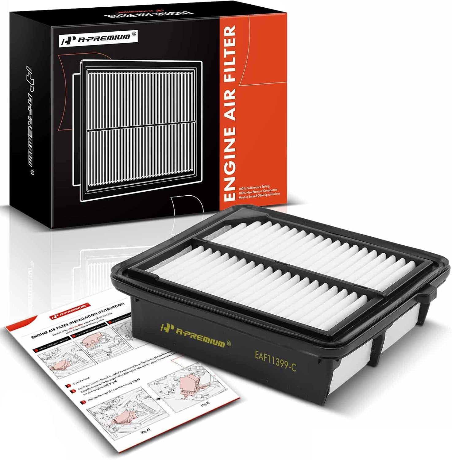 A-Premium Engine Air Filter Compatible with Honda Accord 2014-2022, CR ...