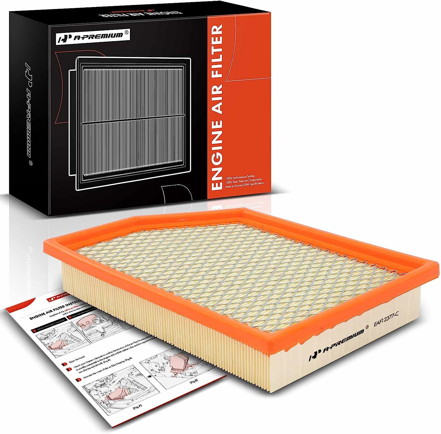 A-Premium Engine Air Filter Compatible with Jeep Cherokee, 2014 2015 ...