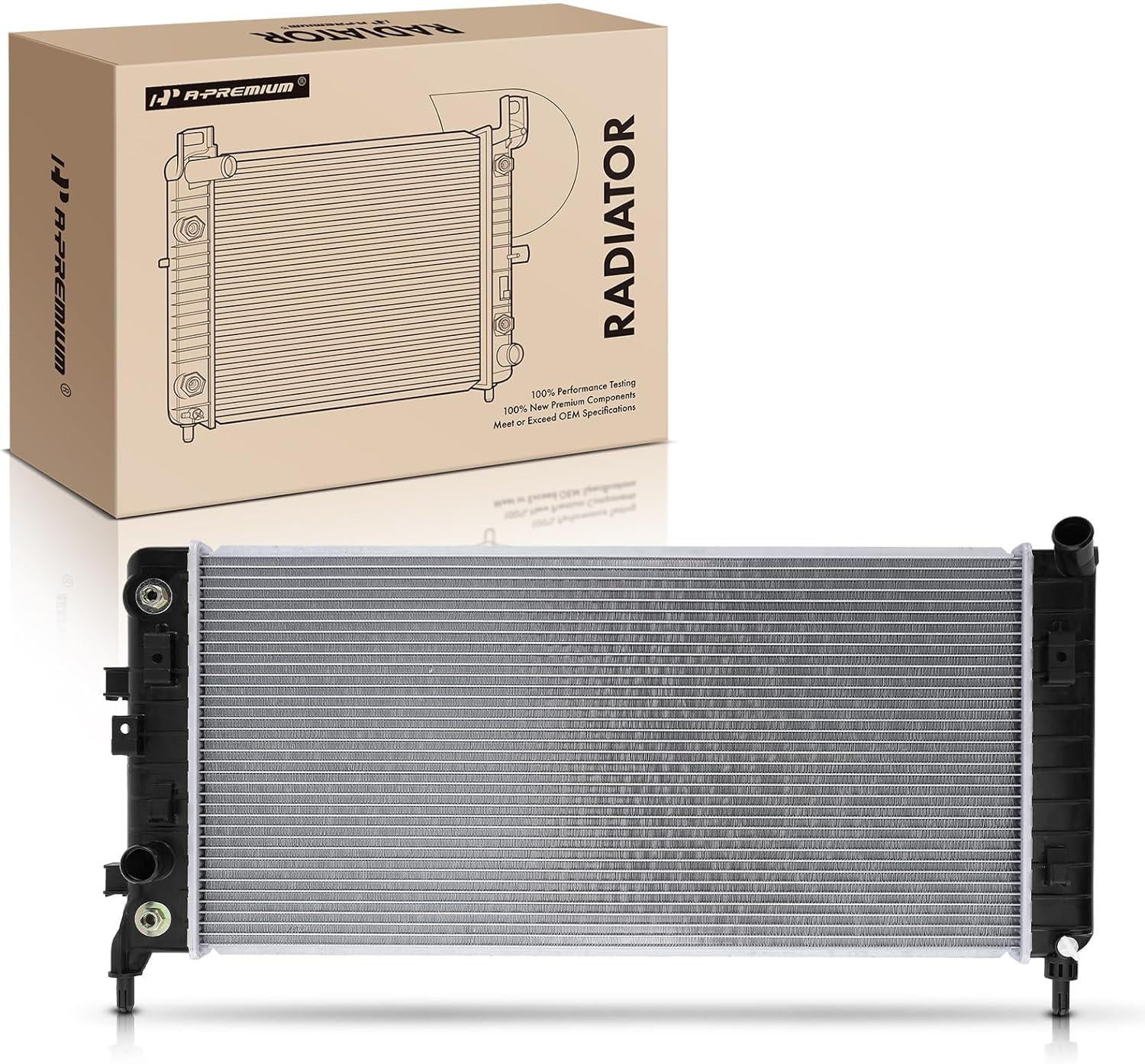 A-Premium Engine Coolant Radiator Assembly with Transmission Oil Cooler ...