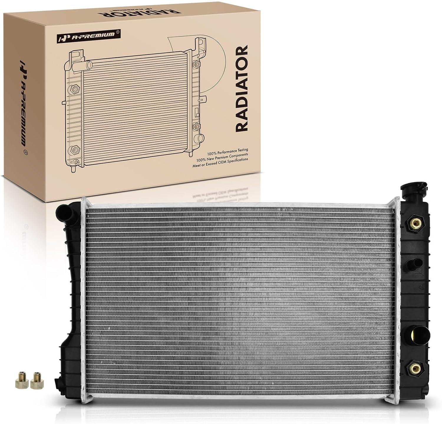 A-Premium Engine Coolant Radiator Assembly with Transmission Oil Cooler ...