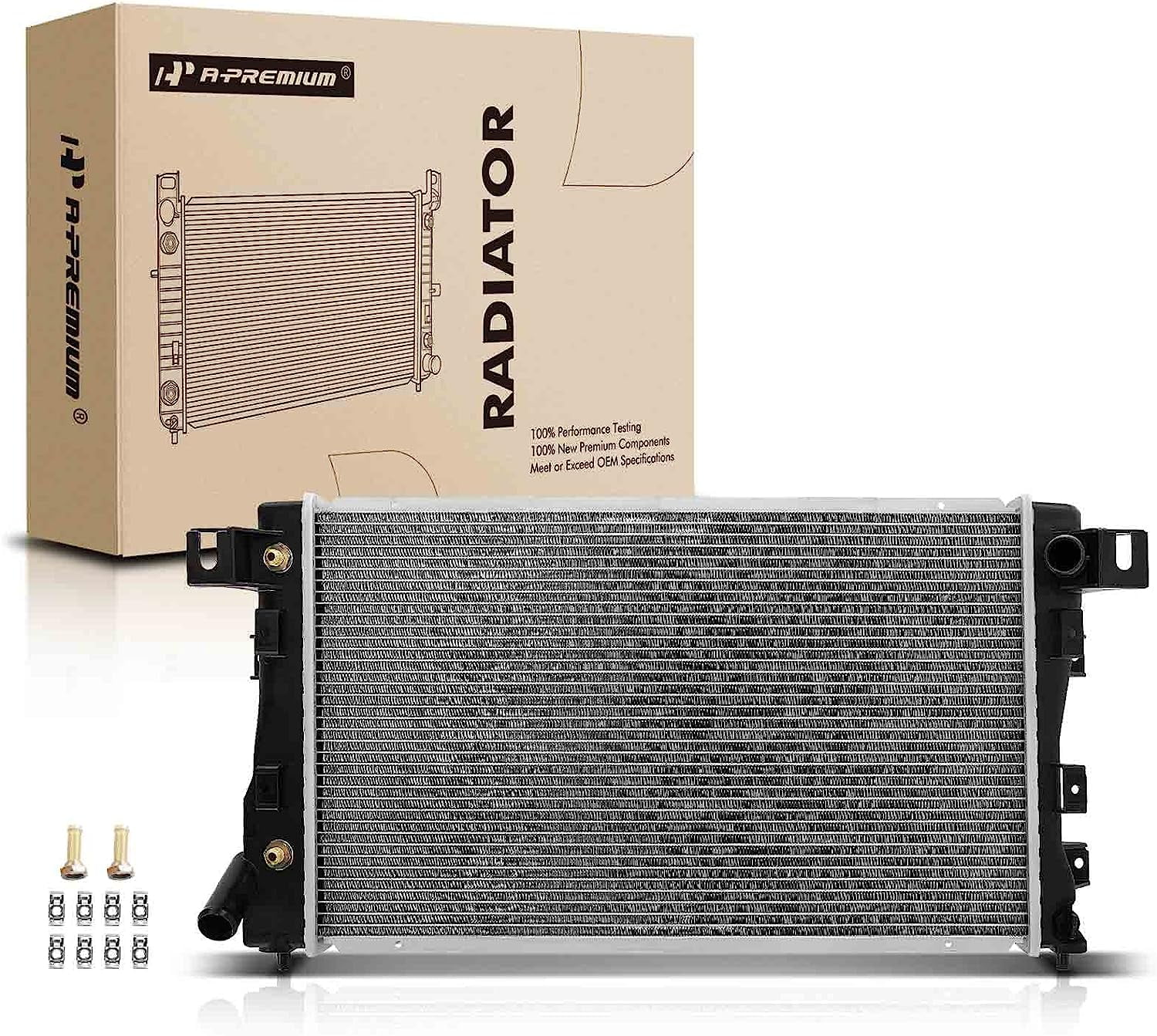 A-Premium Engine Coolant Radiator Assembly with Transmission Oil Cooler ...