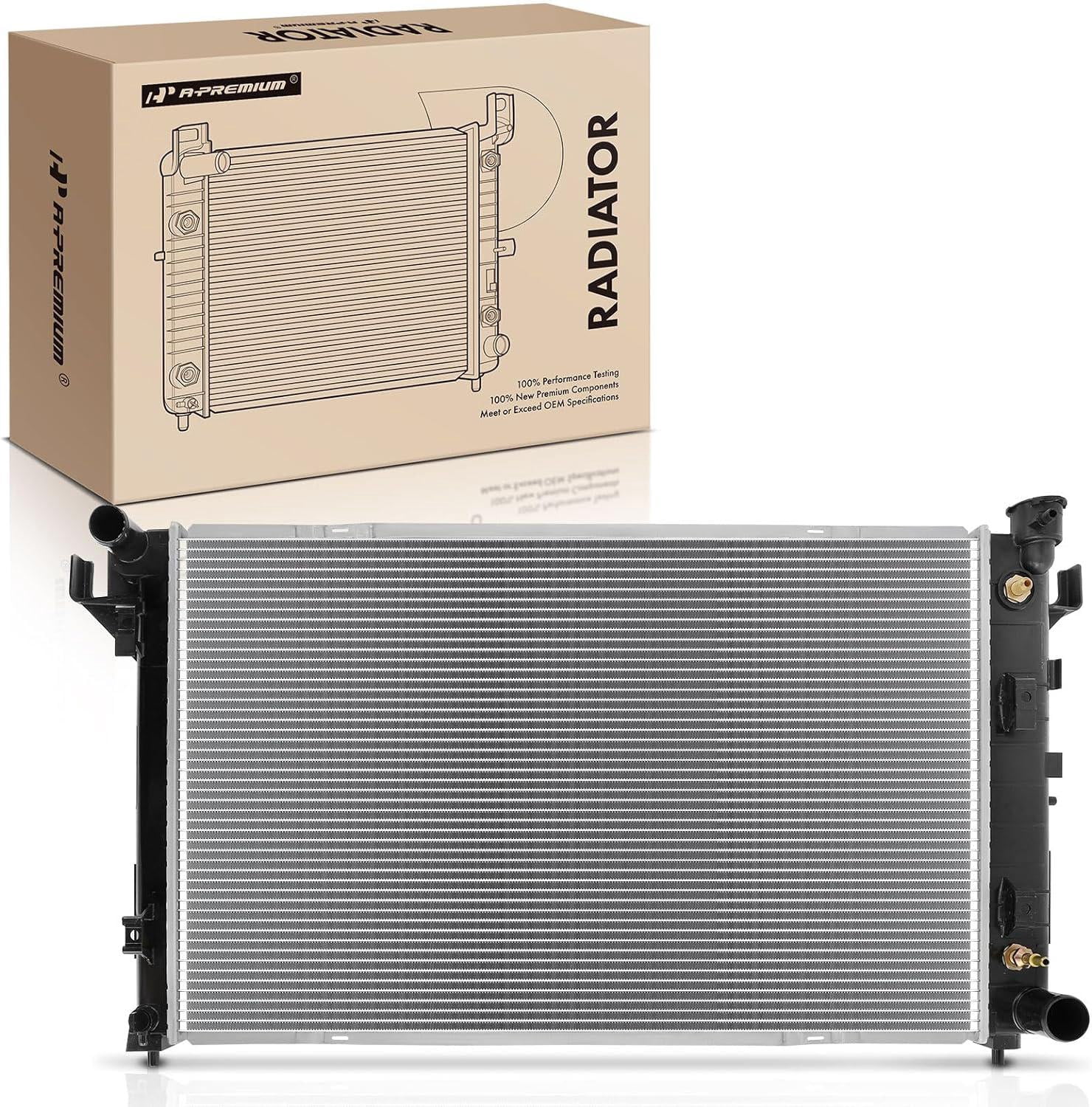 A-Premium Engine Coolant Radiator Assembly with Transmission Oil Cooler ...