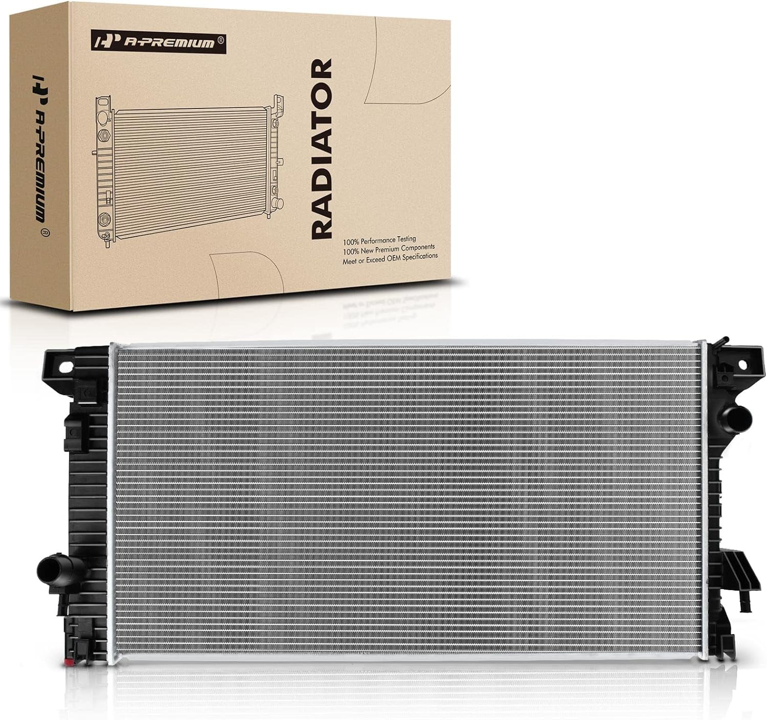 A-Premium Aluminum Engine Coolant Radiator Assembly, Transmission Oil ...
