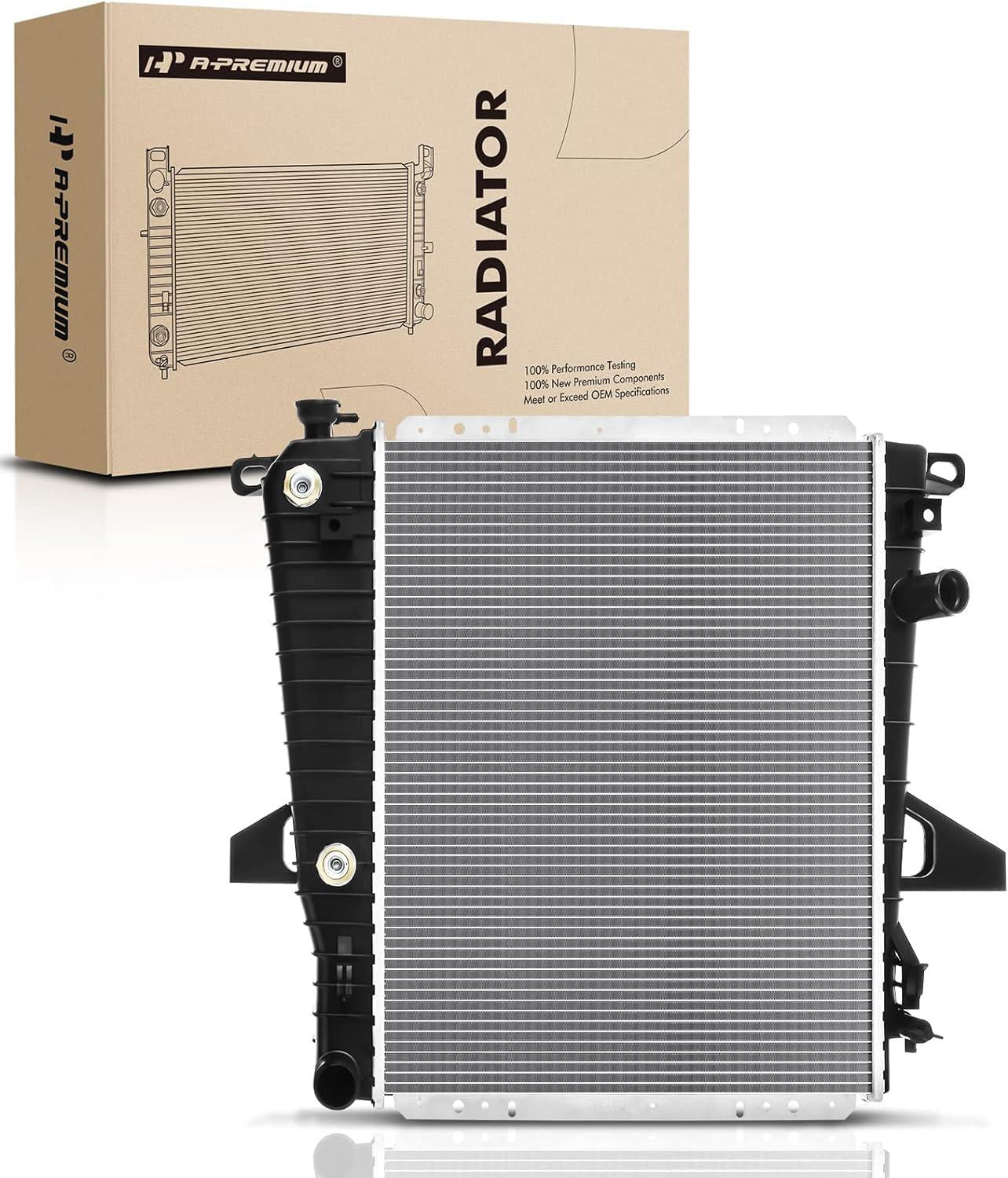 A-Premium Engine Coolant Radiator Assembly with Transmission Oil Cooler ...