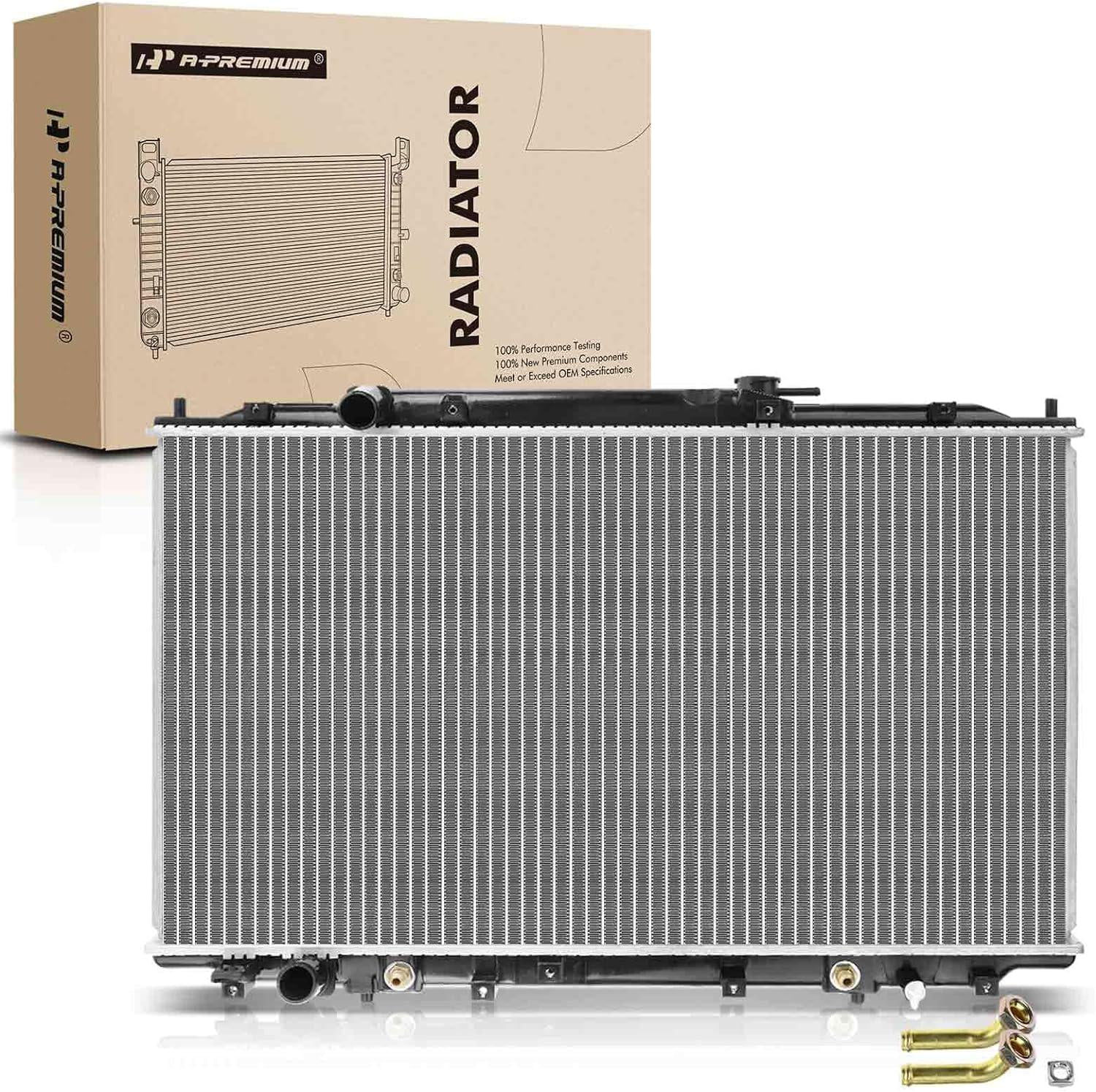 A-Premium Engine Coolant Radiator Assembly with Transmission Oil Cooler ...