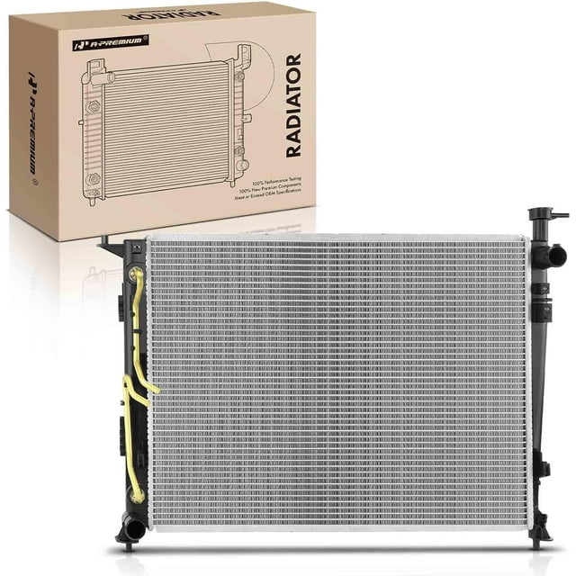 A-Premium Engine Coolant Radiator Assembly with Transmission Oil Cooler ...