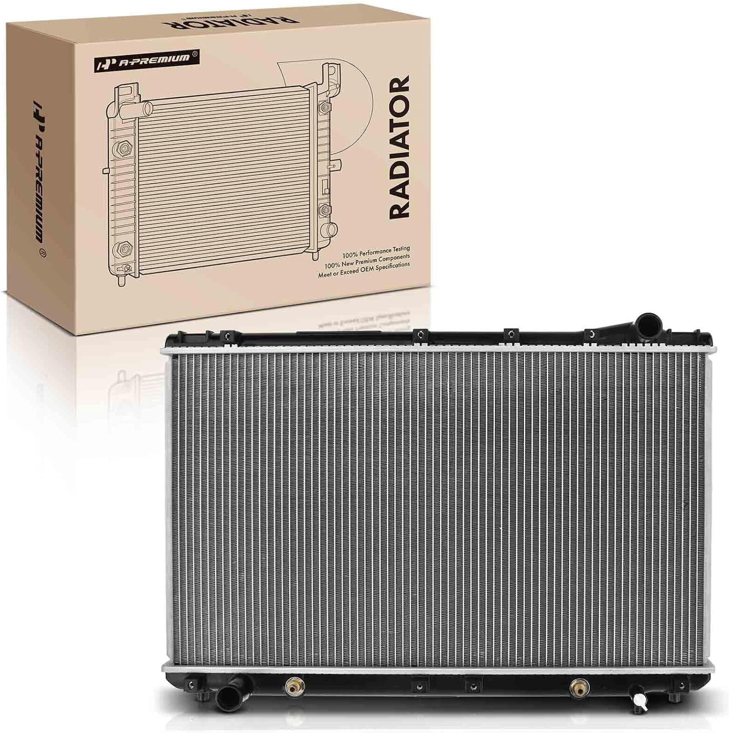 A-Premium Engine Coolant Radiator Assembly with Transmission Oil Cooler ...