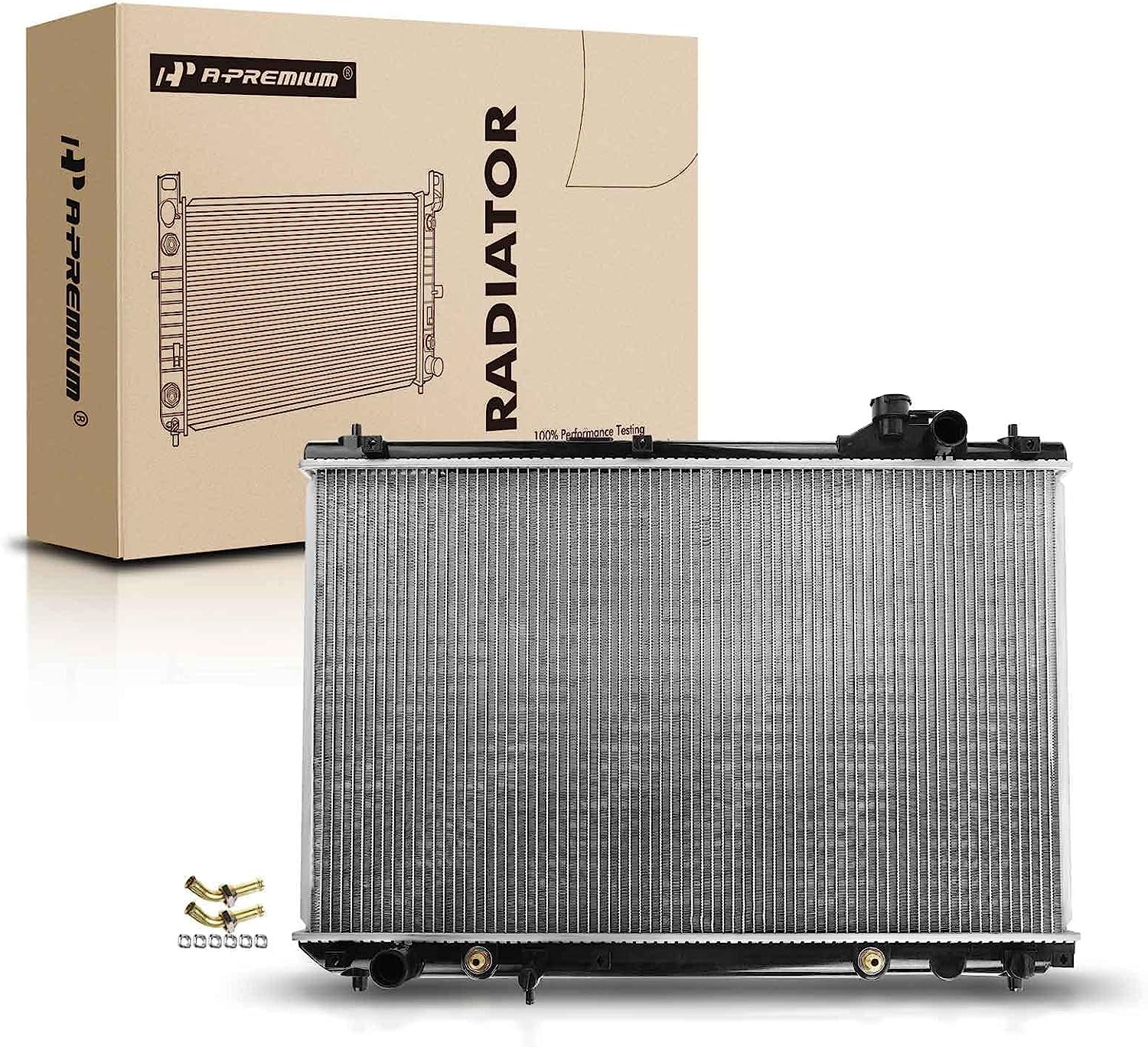 A-Premium Engine Coolant Radiator Assembly with Transmission Oil Cooler ...