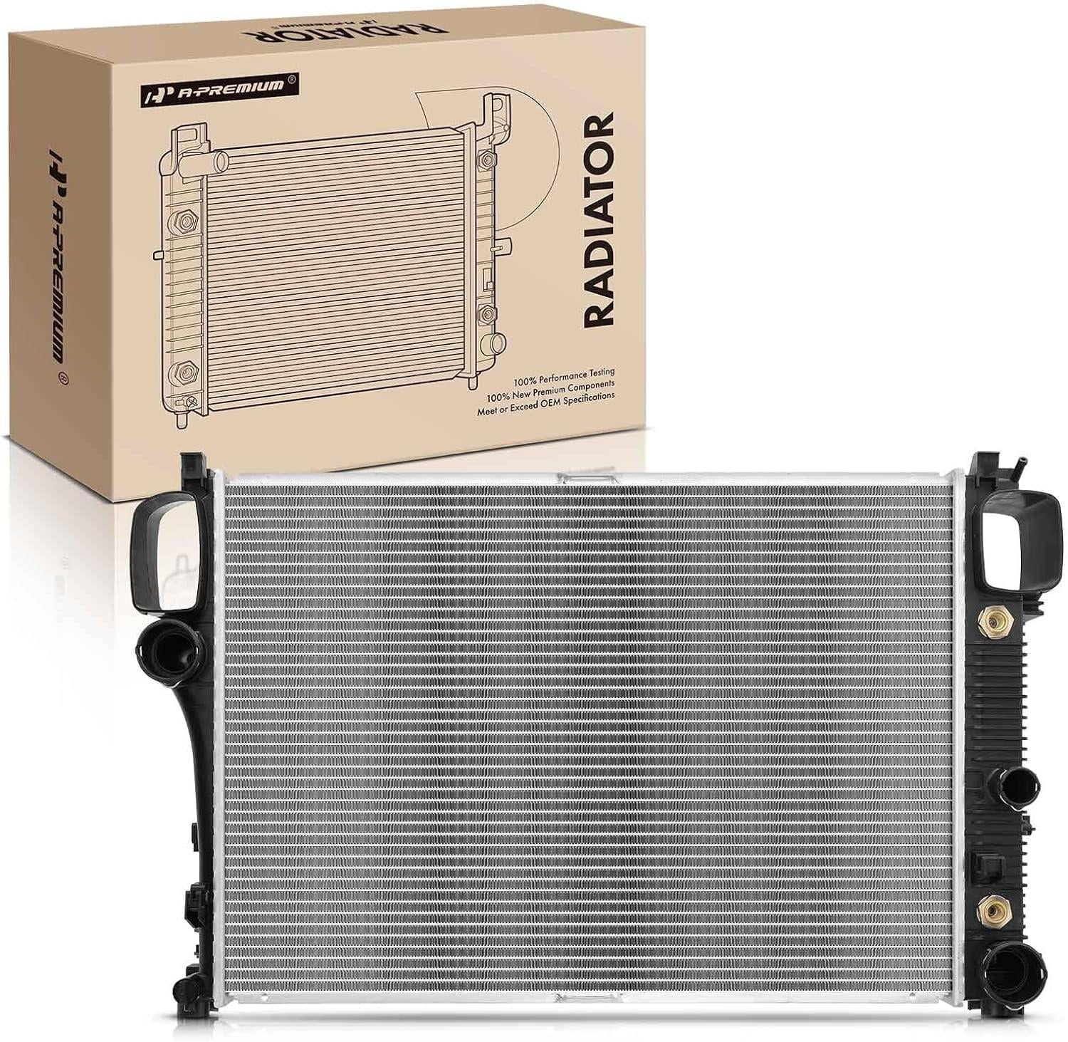 A-Premium Engine Coolant Radiator Assembly with Transmission Oil Cooler ...