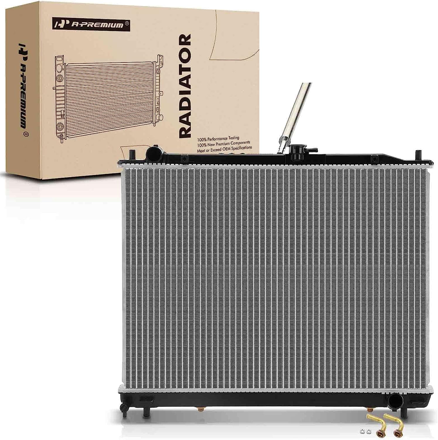 A-Premium Engine Coolant Radiator Assembly with Transmission Oil Cooler ...