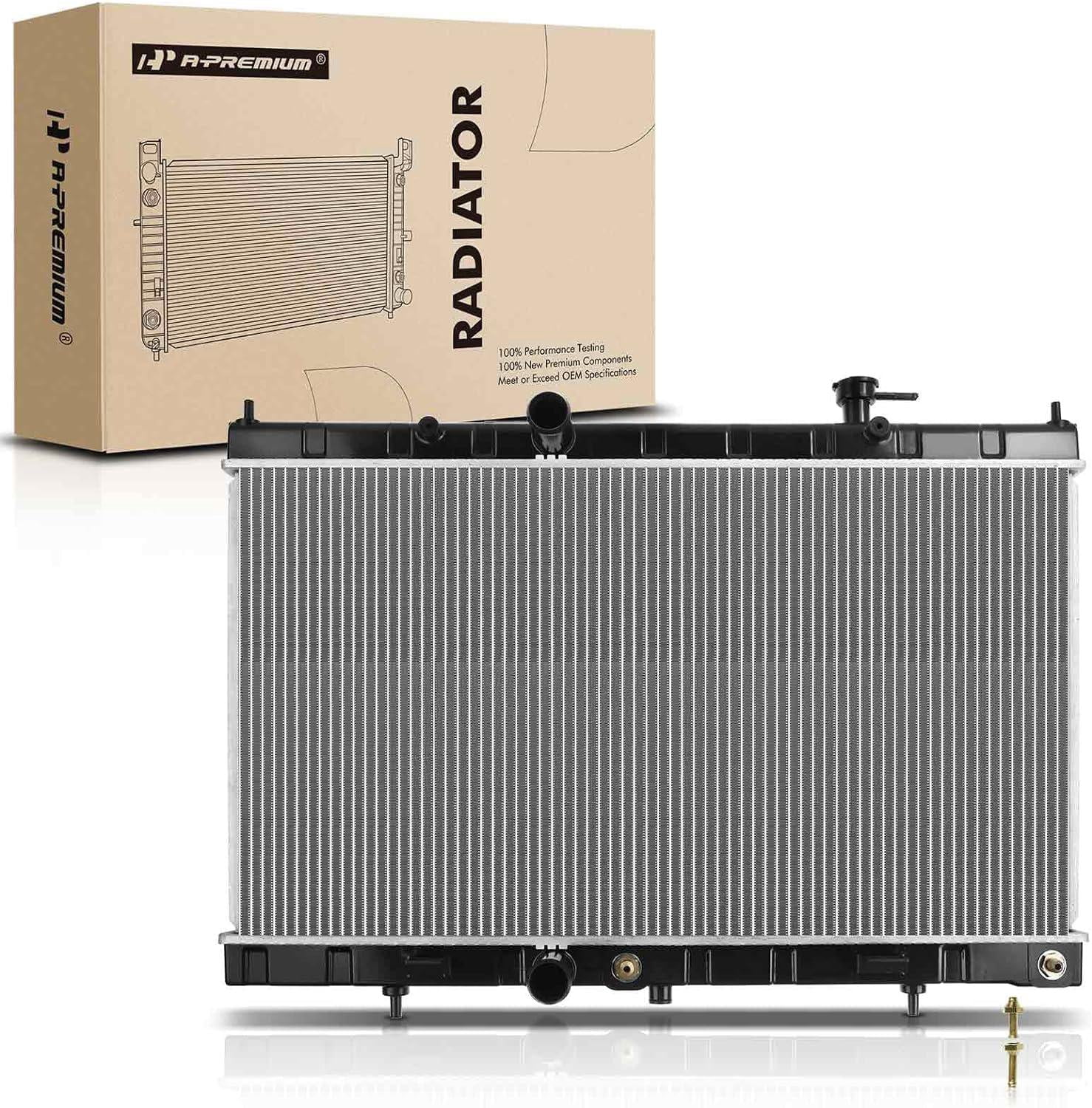 A-Premium Engine Coolant Radiator Assembly with Transmission Oil Cooler ...