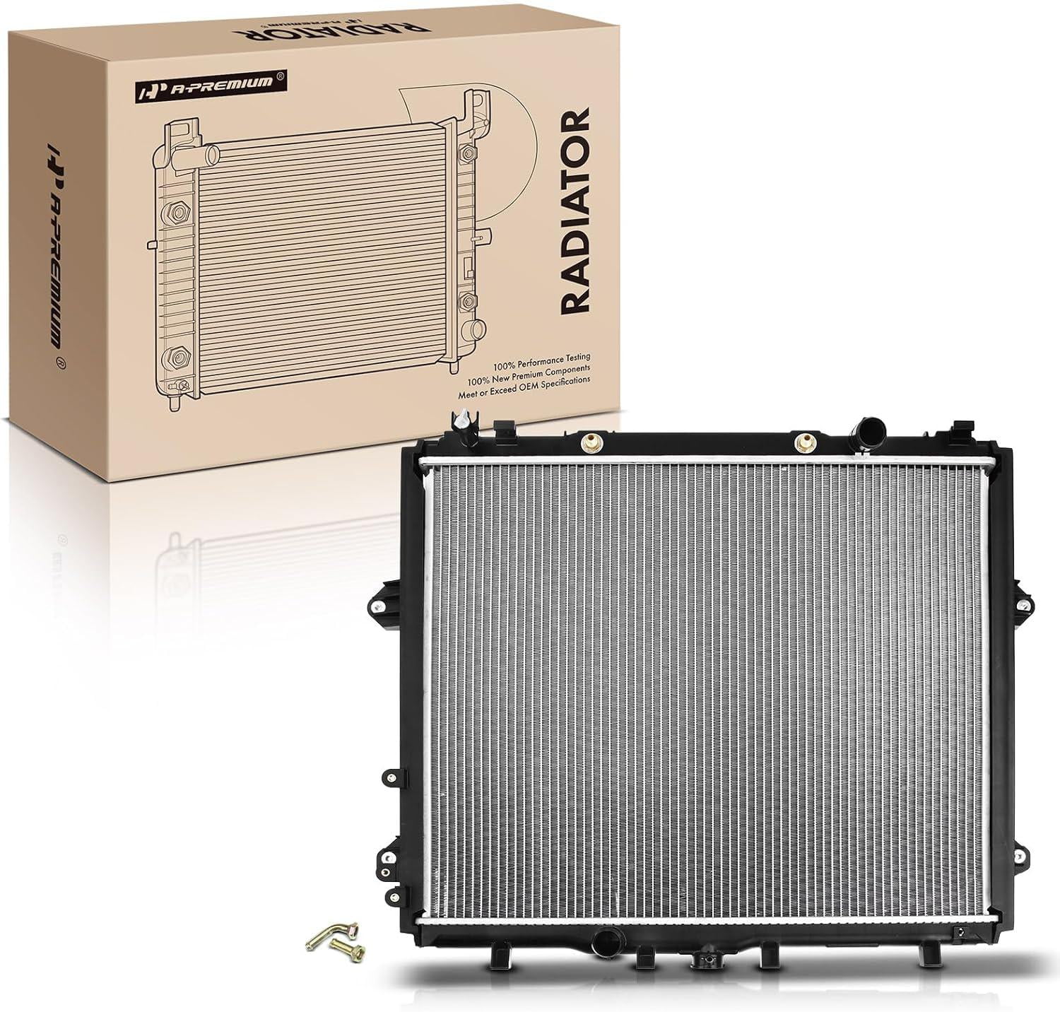 A-Premium Engine Coolant Radiator Assembly with Transmission Oil Cooler ...