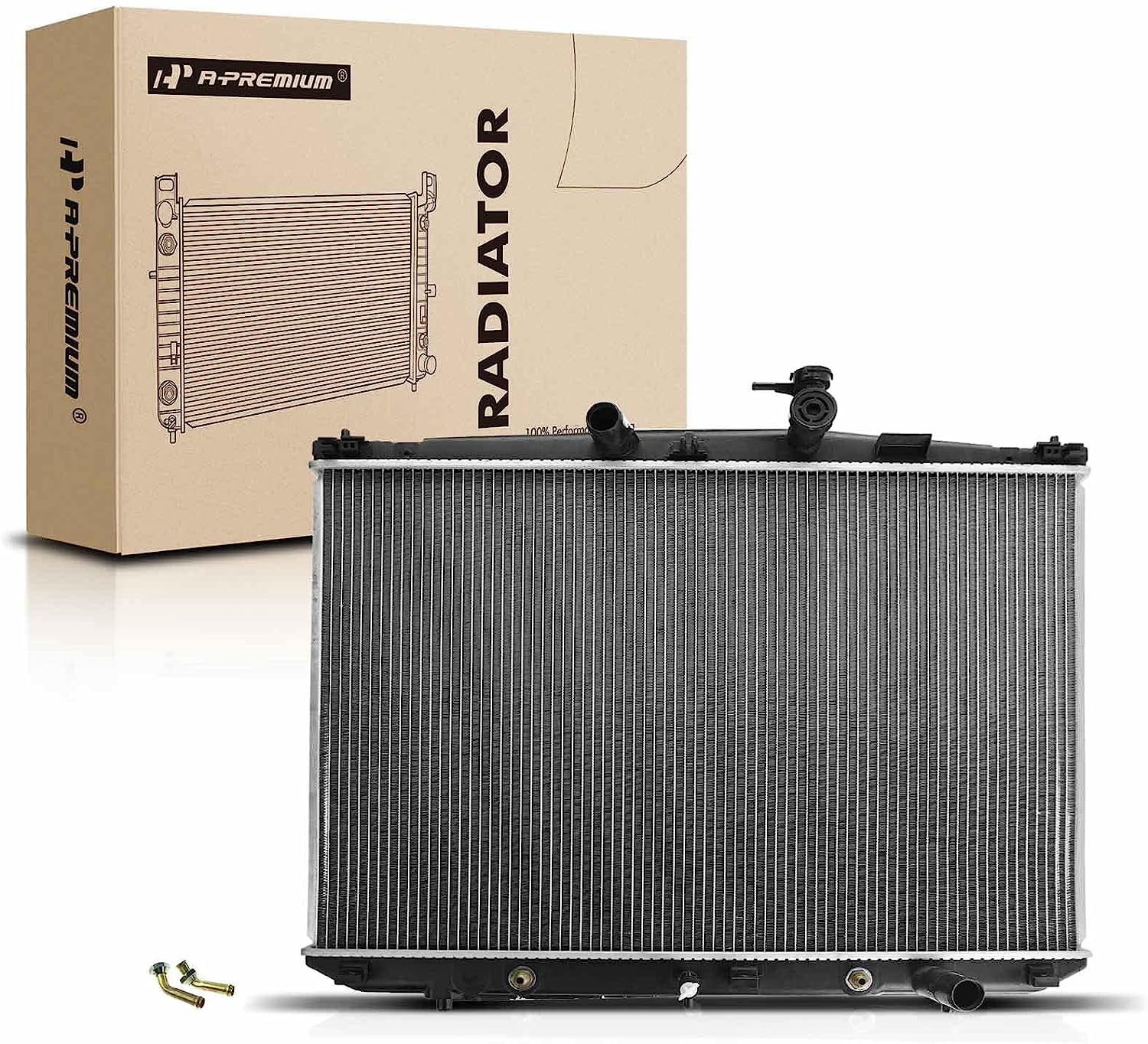 A-Premium Engine Coolant Radiator Assembly with Transmission Oil Cooler ...