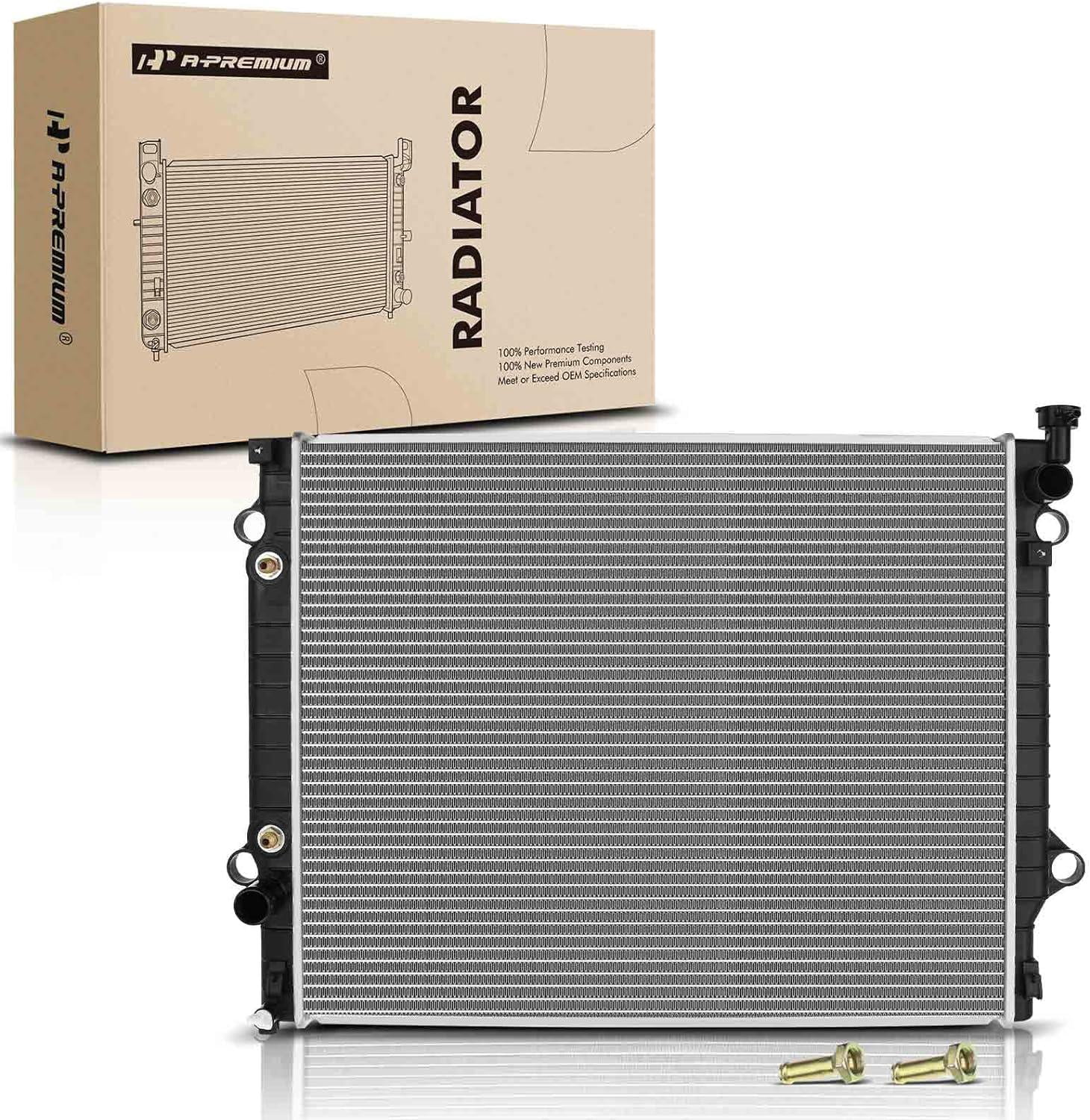 A-Premium Engine Coolant Radiator Assembly with Transmission Oil Cooler ...