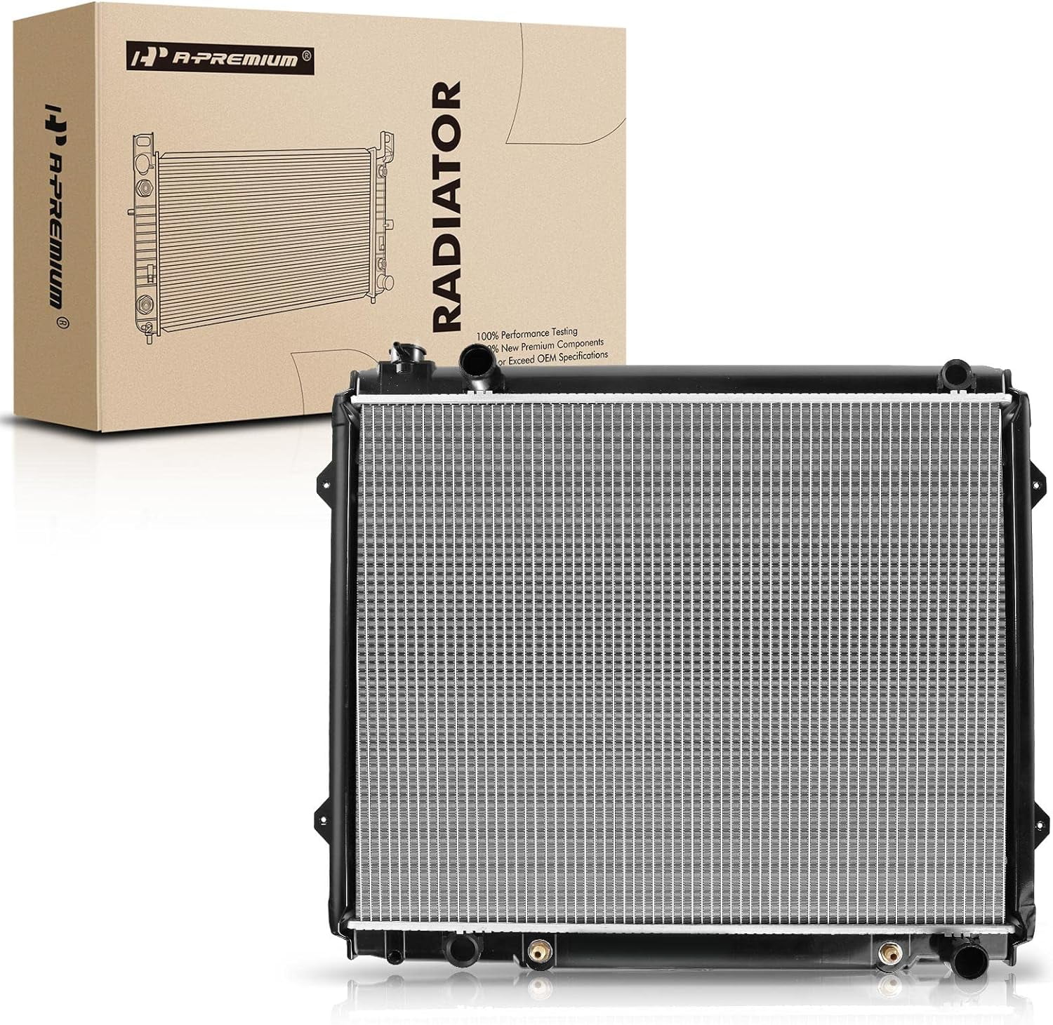 A-Premium Engine Coolant Radiator Assembly with Transmission Oil Cooler ...