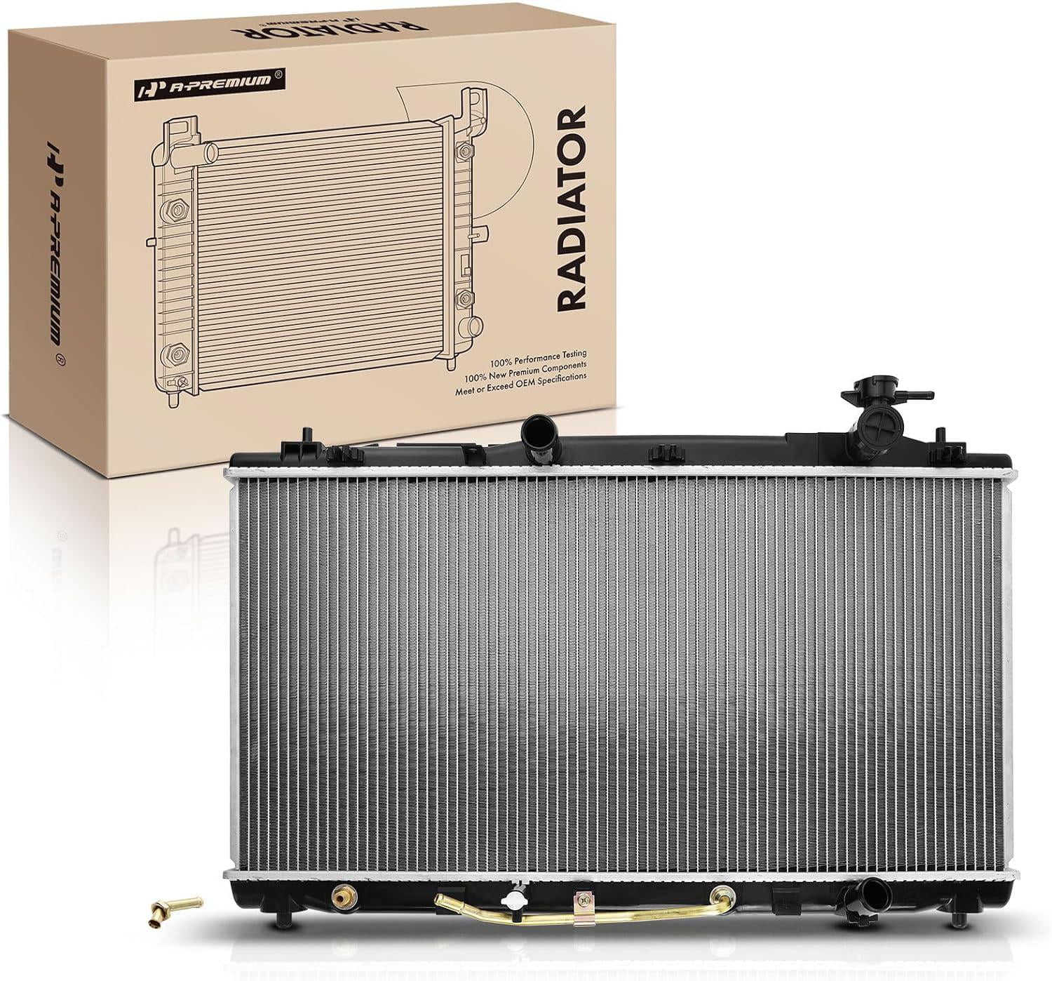 A-Premium Engine Coolant Radiator Assembly w/Transmission Oil Cooler ...