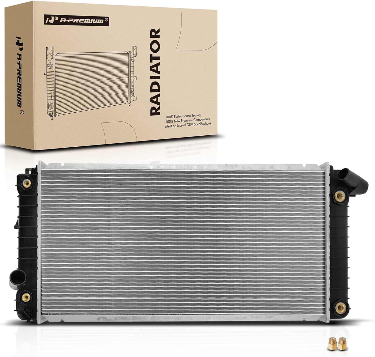 A-Premium Engine Coolant Radiator with Transmission Engine Oil Cooler Compatible with Cadillac ...