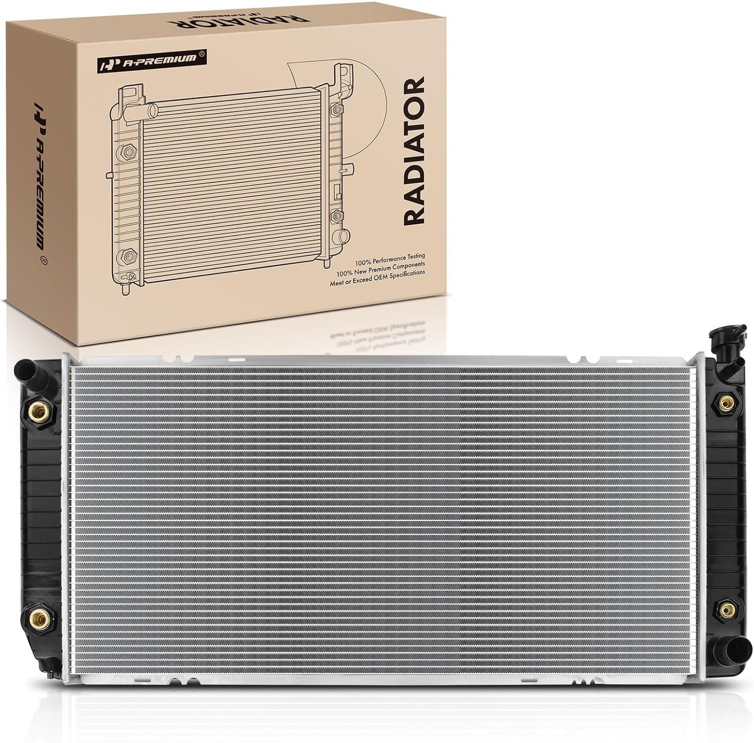 A-Premium Engine Coolant Radiator with Transmission Engine Oil Cooler ...