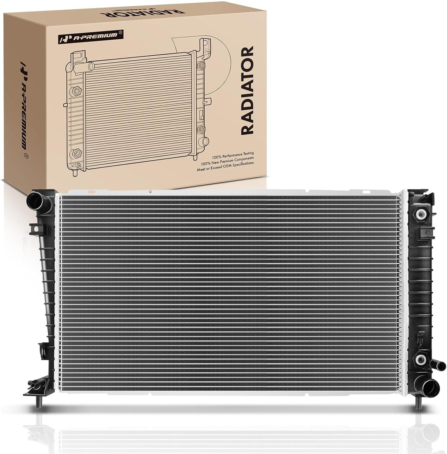 A-Premium Engine Coolant Radiator, Transmission Oil Cooler for Ford ...