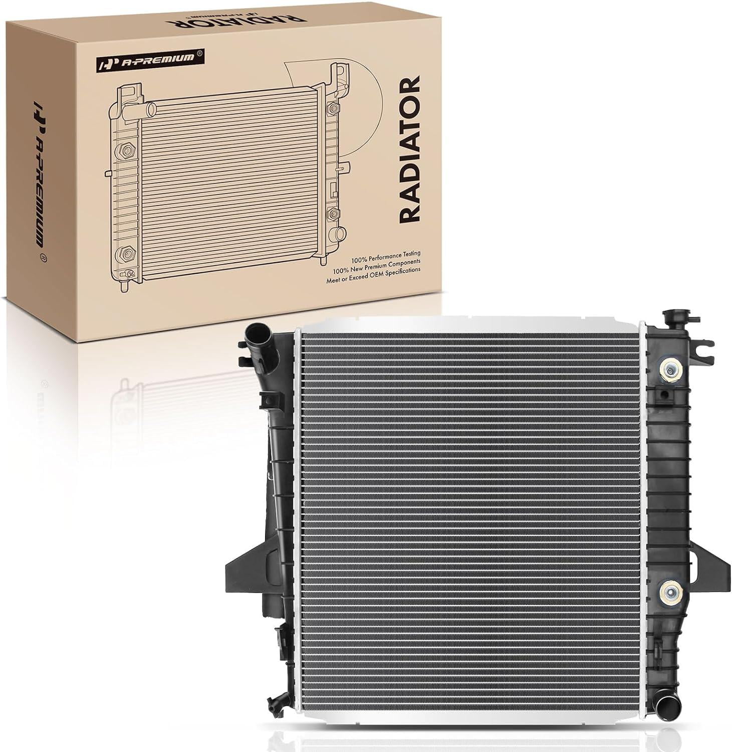 A-Premium Engine Coolant Radiator with Transmission Oil Cooler ...