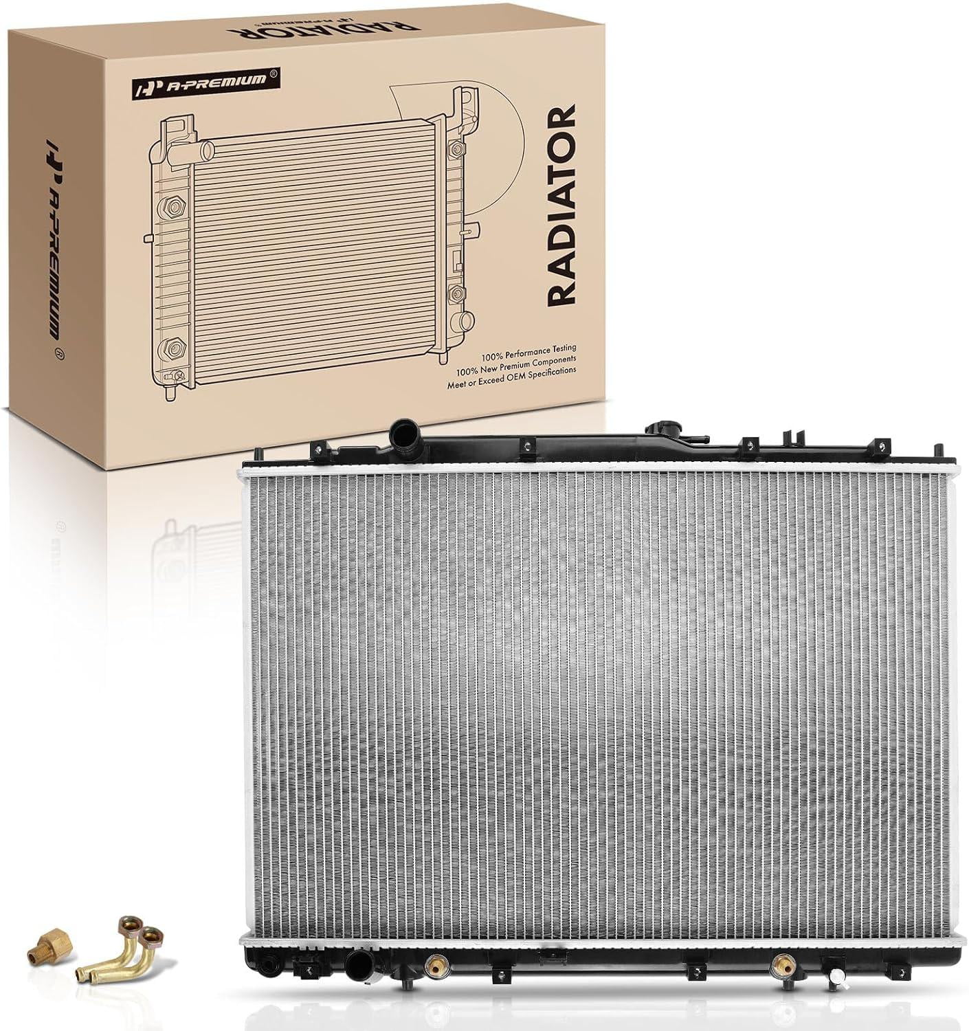 A-Premium Engine Coolant Radiator with Transmission Oil Cooler ...