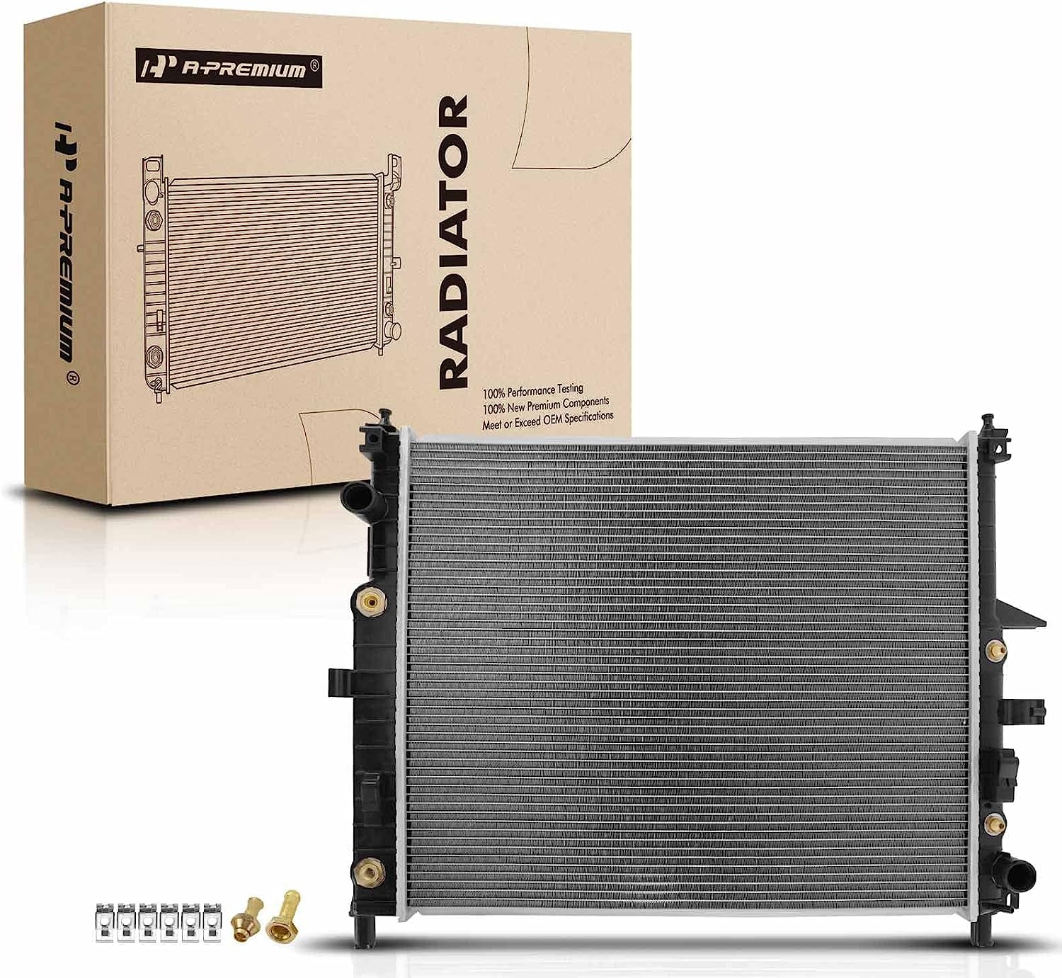 A-Premium Engine Coolant Radiator with Transmission Oil Cooler ...