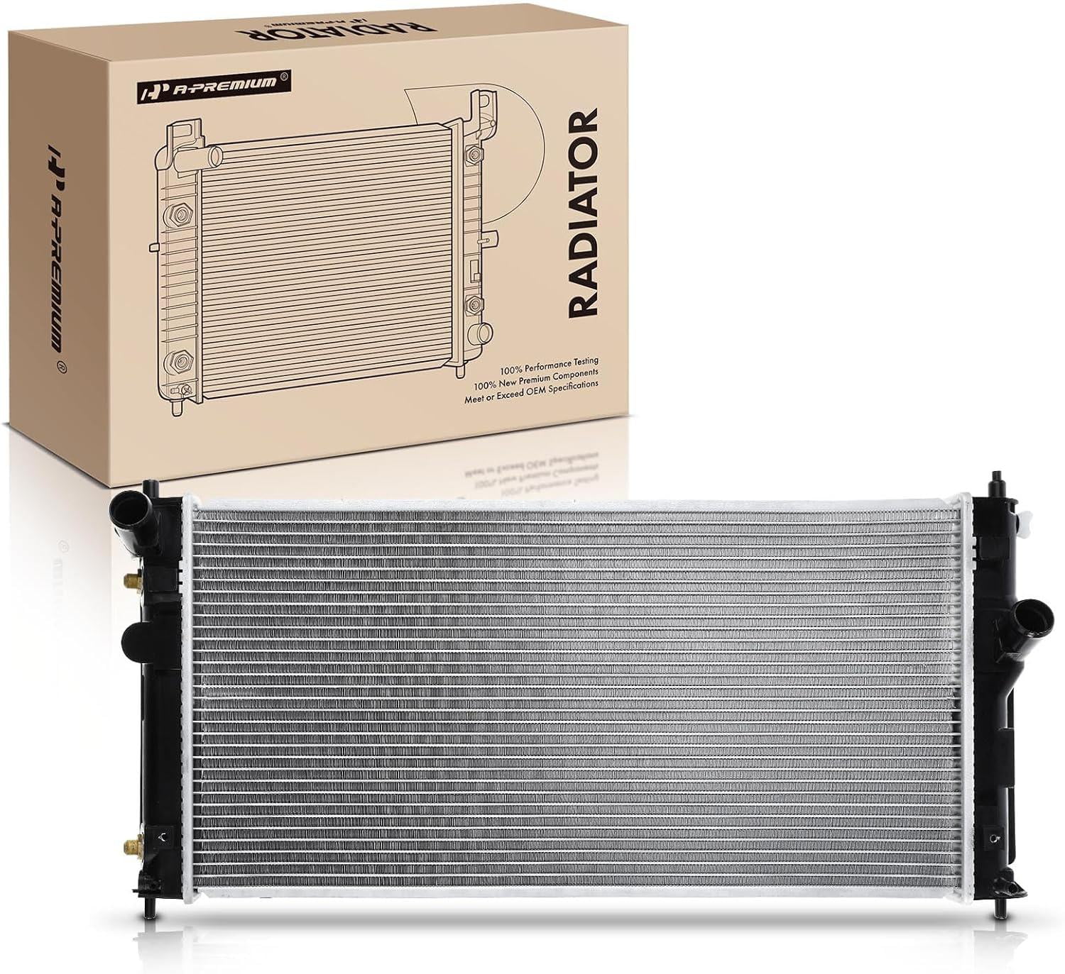 A-Premium Engine Coolant Radiator with Transmission Oil Cooler ...