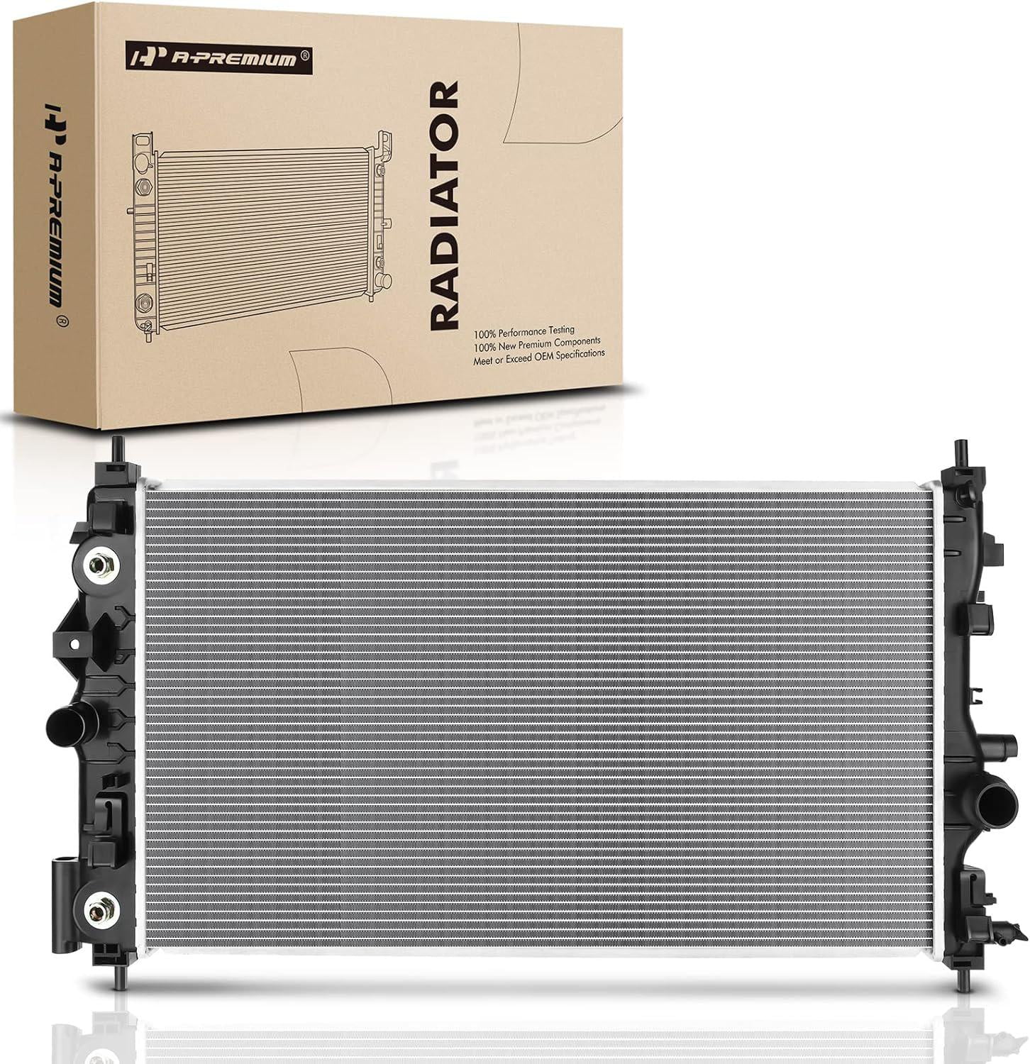 A-Premium Engine Coolant Radiator w/Transmission Oil Cooler Compatible ...