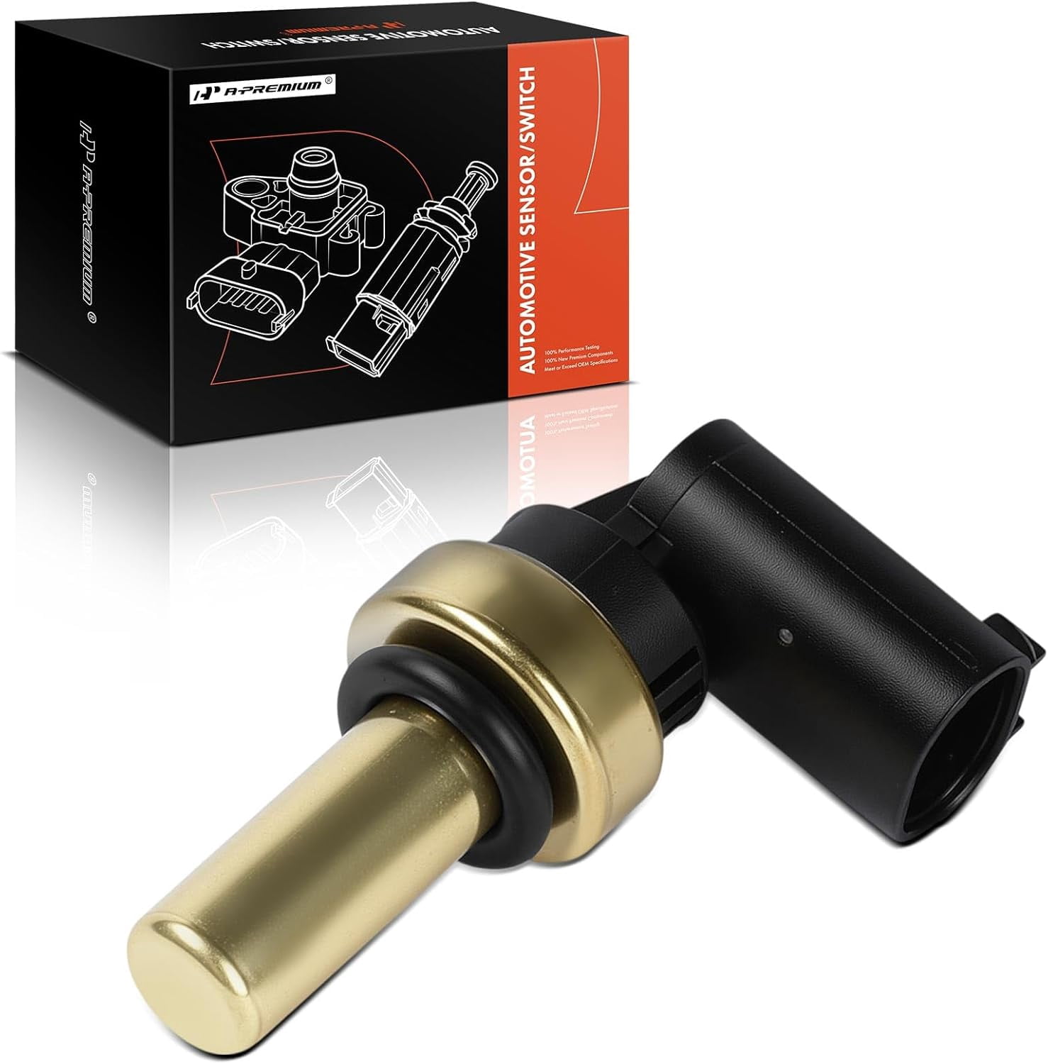 A-Premium Engine Coolant Temperature Sensor [2 Pins] Compatible with ...